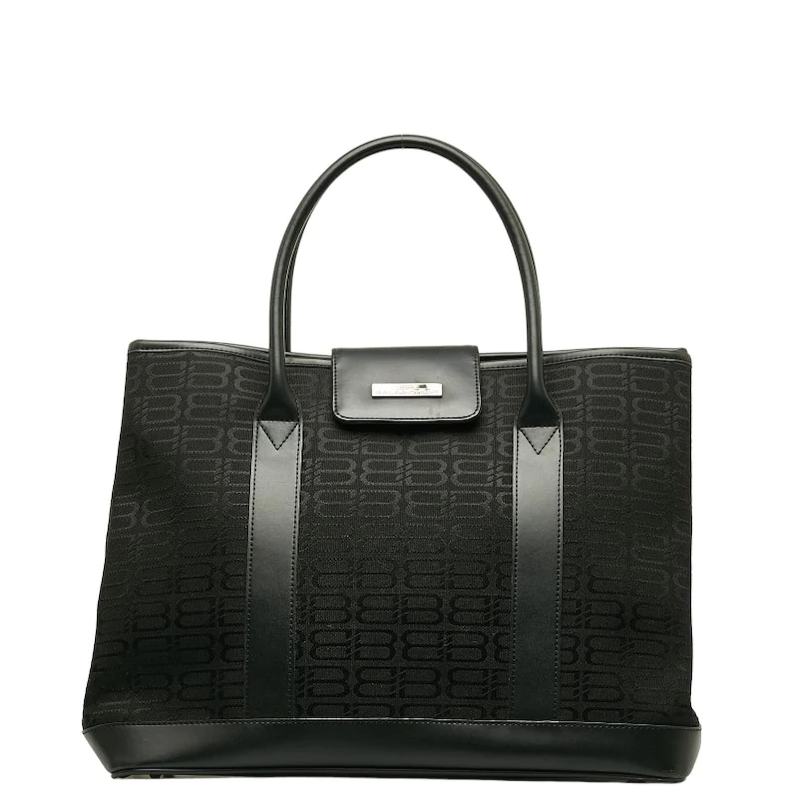 Balenciaga BB Monogram Canvas Handbag Black Cloth ref.1193444 - Joli Closet