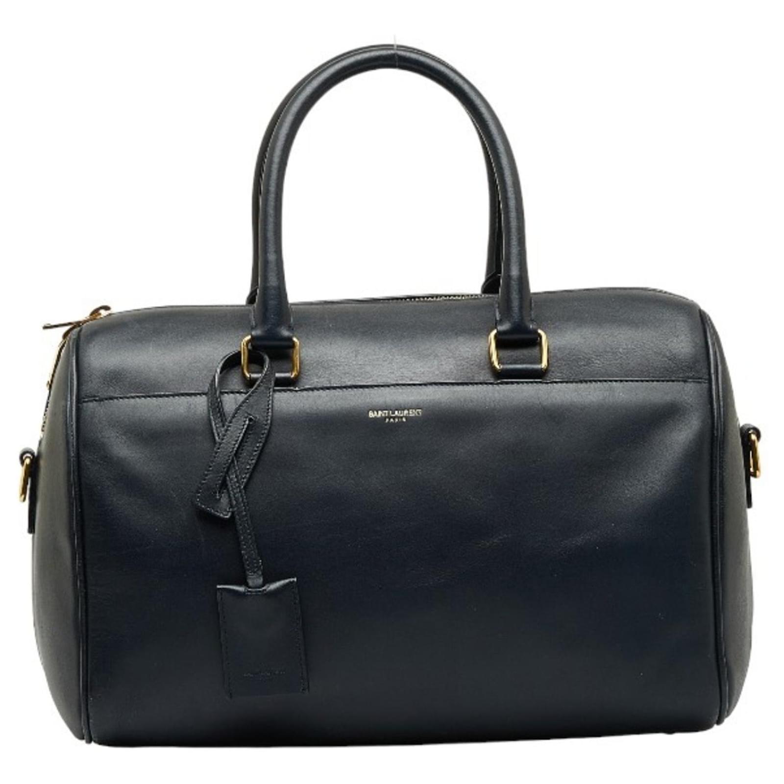Saint Laurent Baby Duffle Navy blue Leather ref.1195410 - Joli Closet