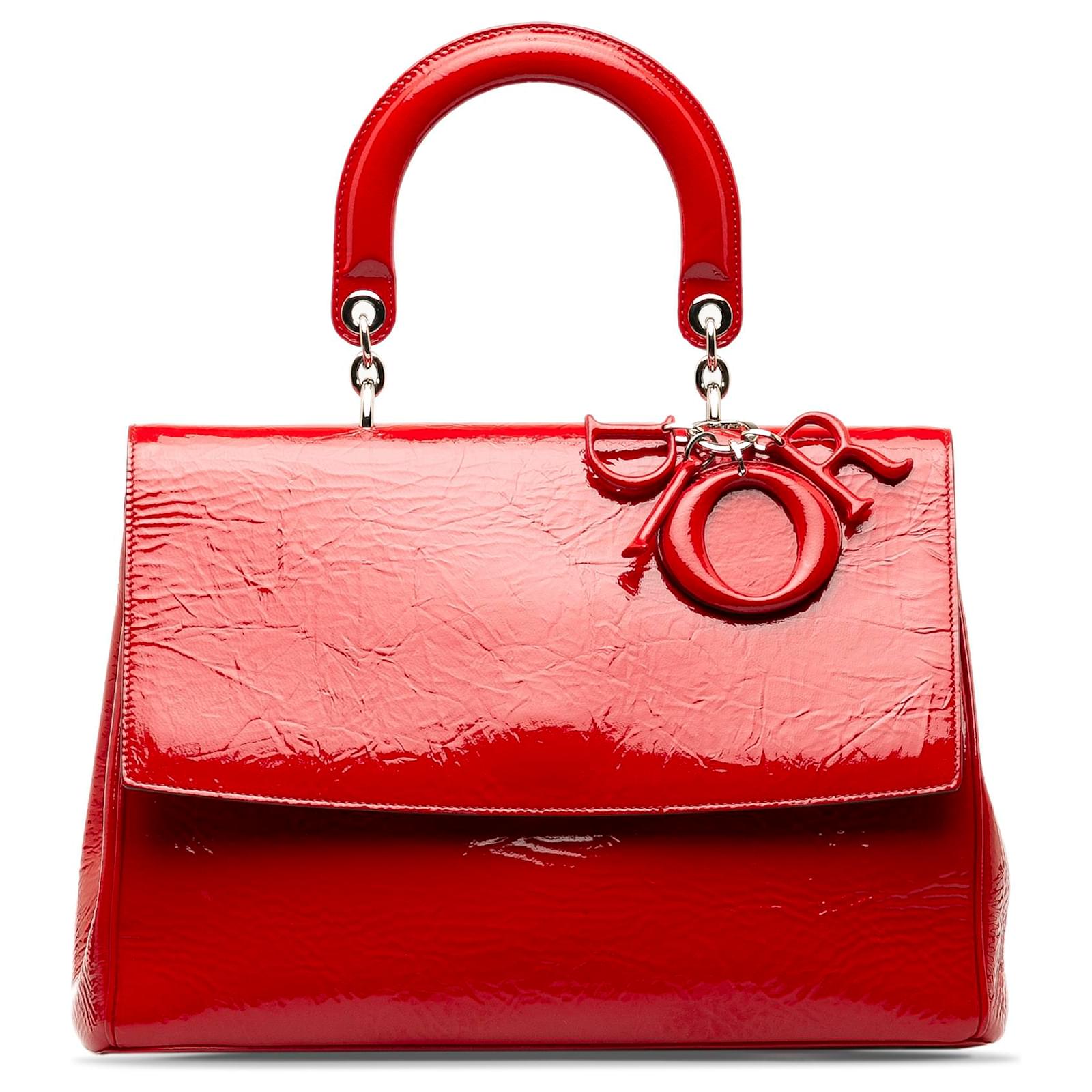 Dior Rouge Verni Be Dior Cuir Cuir vernis ref.1196444 - Joli Closet