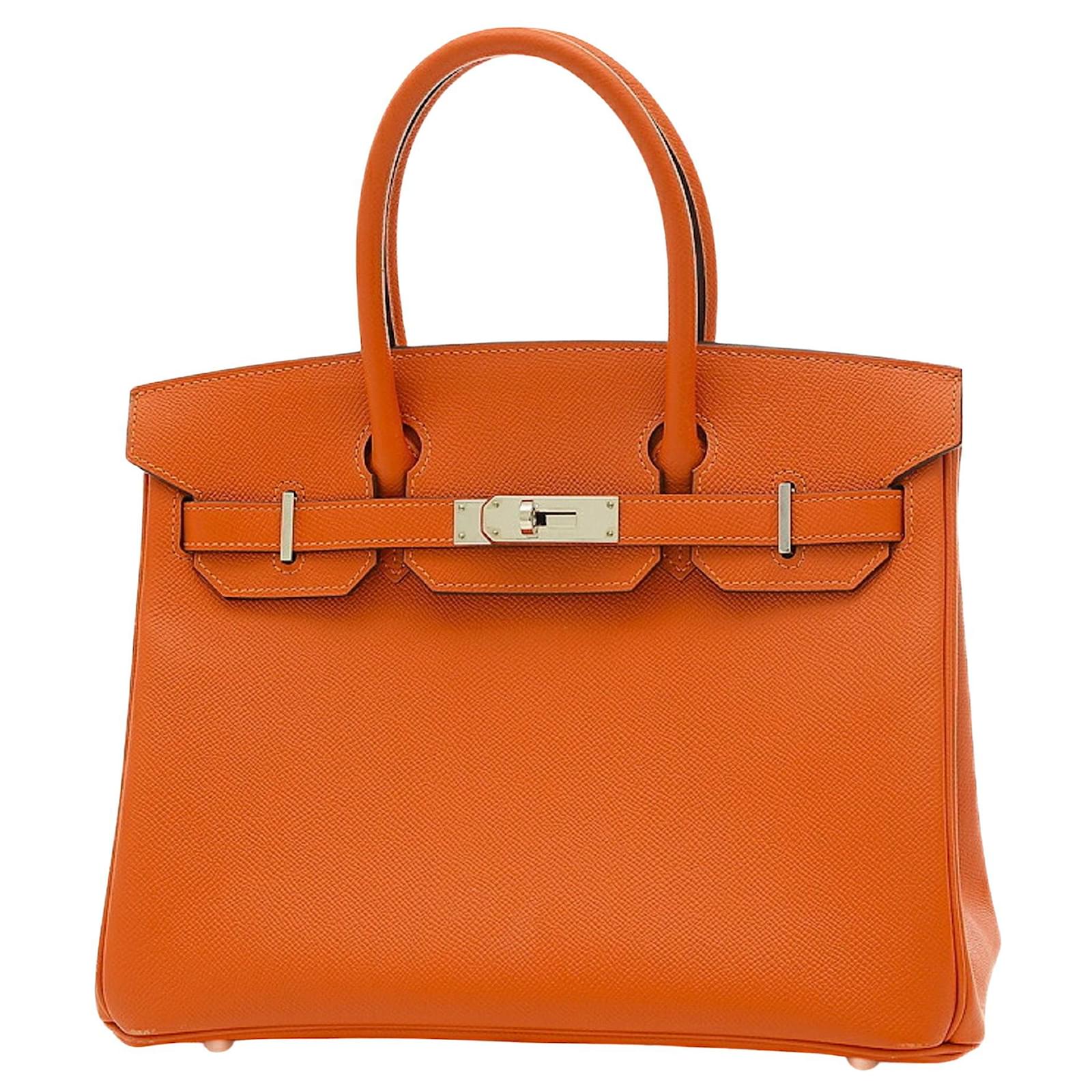 Hermès HERMES BIRKIN 30 Orange Leather ref.1200033 - Joli Closet