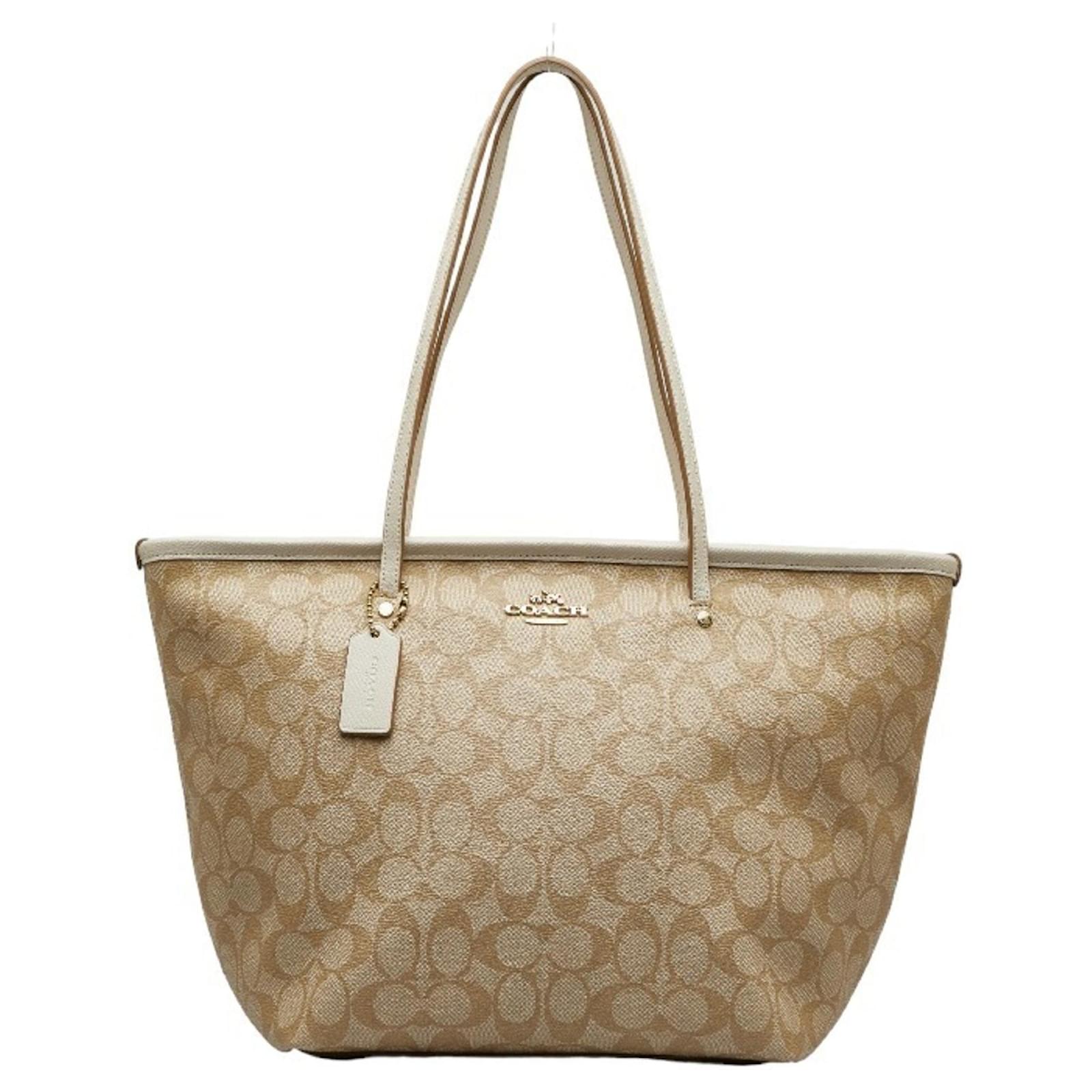 Coach Signature Beige Cloth ref.1202567 - Joli Closet
