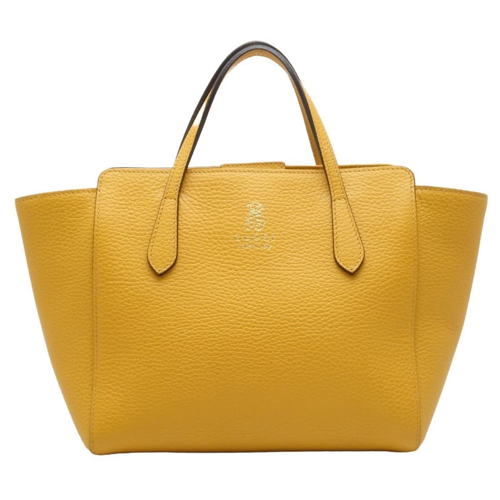 Gucci Swing Yellow Leather ref.1204985 - Joli Closet