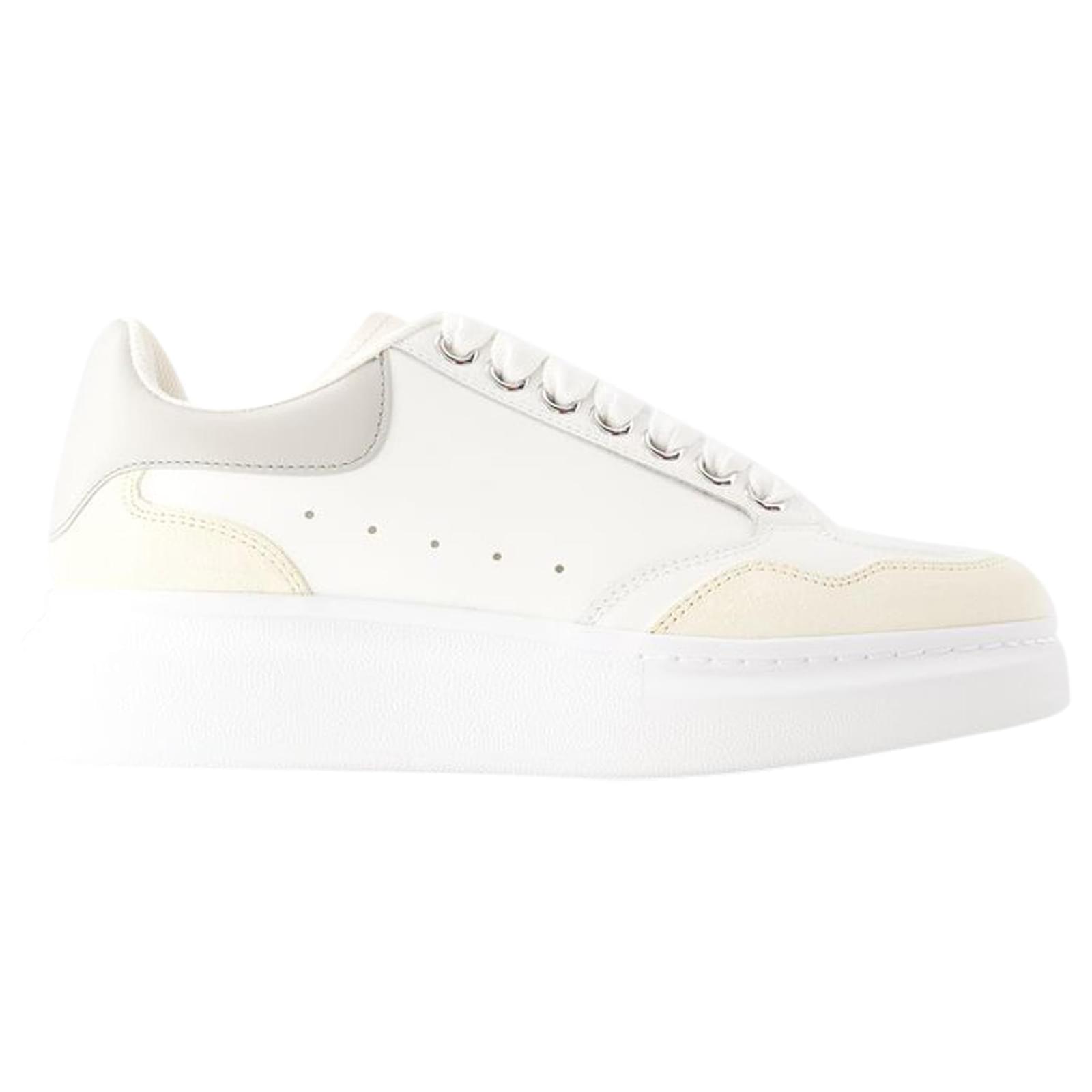 Oversized Sneakers - Alexander Mcqueen - Leather - Vanilla Beige ref ...