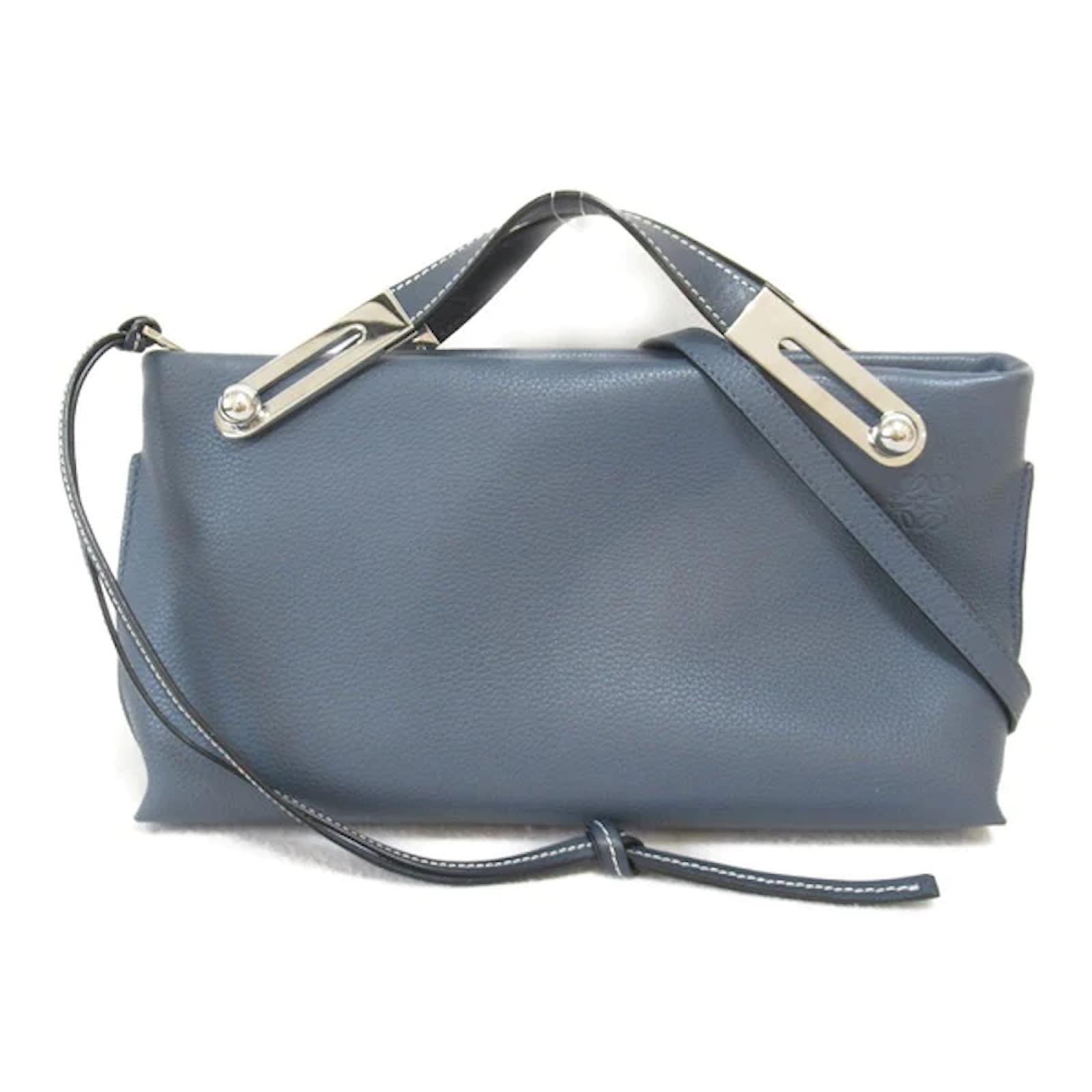 Loewe Leather Missy Bag Blue ref.1205763 - Joli Closet