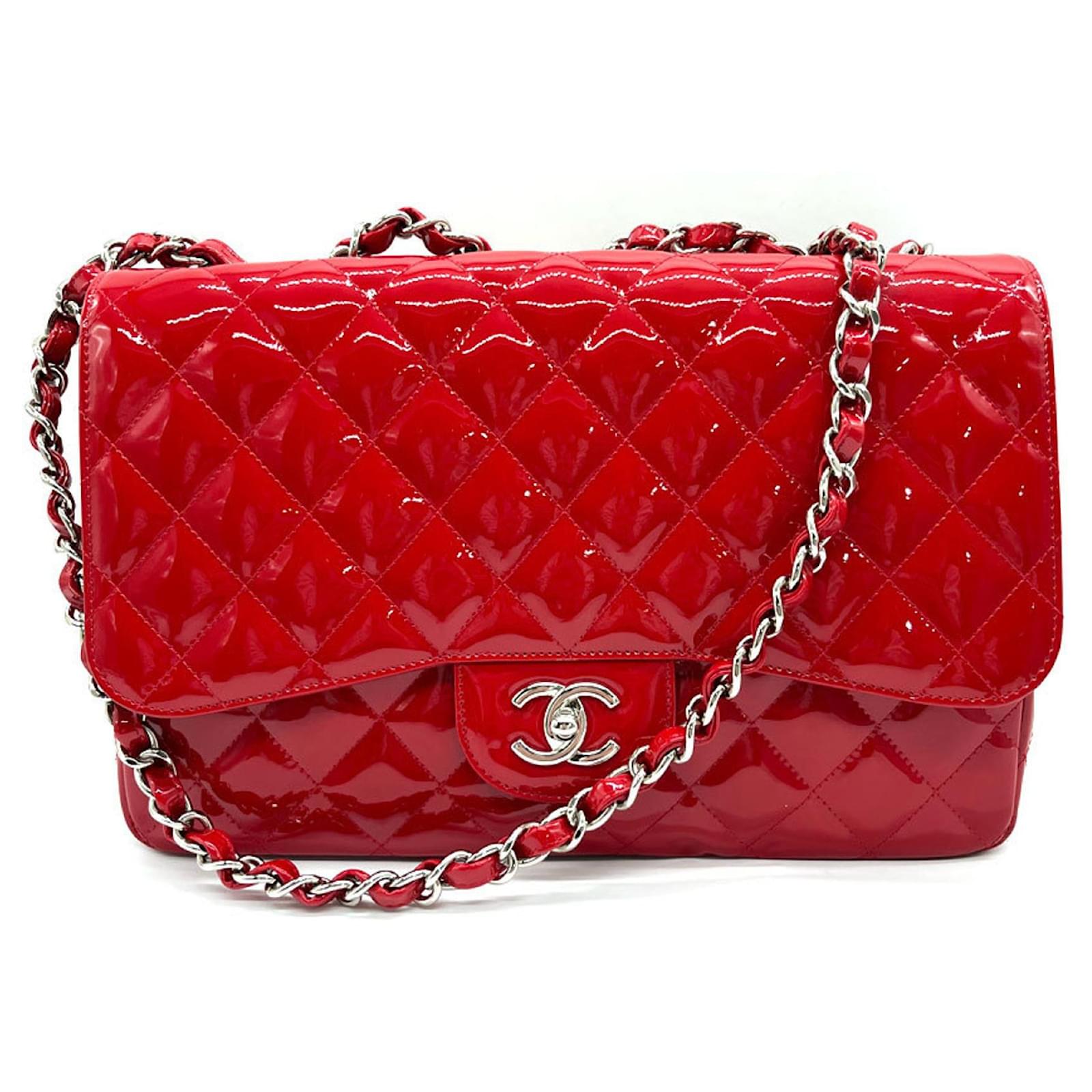 Chanel Timeless Red Patent leather ref.1206466 - Joli Closet