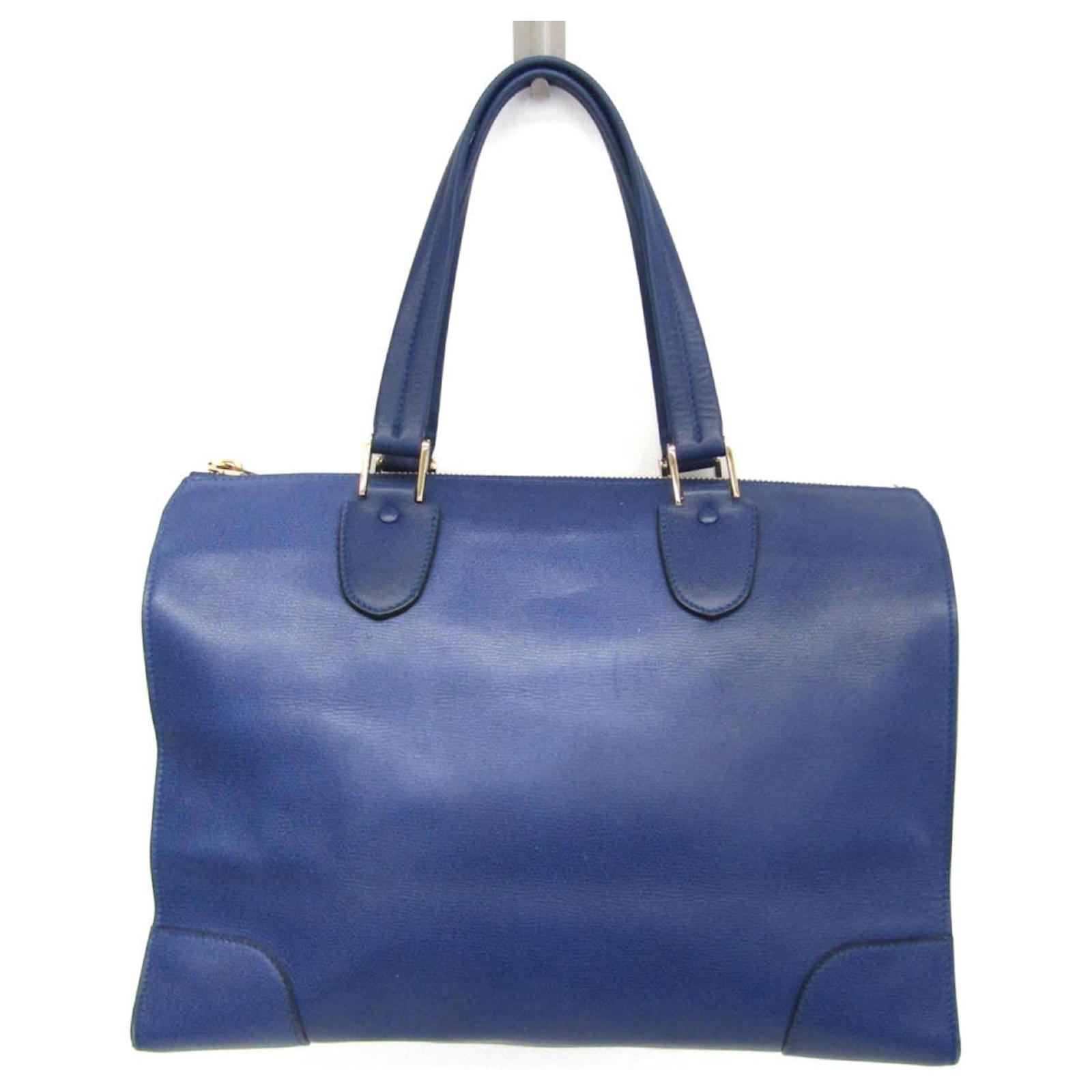 VALEXTRA Blue Leather ref.1206780 - Joli Closet