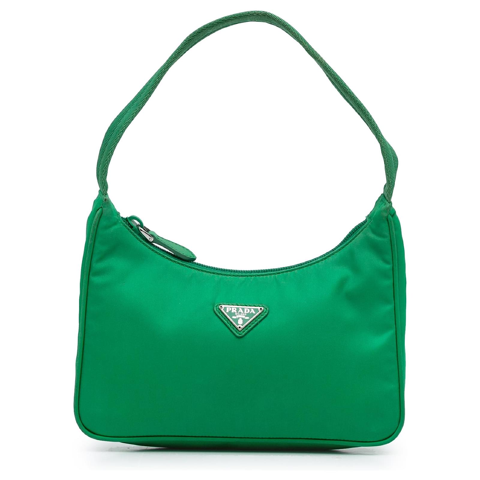 Prada Green Tessuto Re Edition 2000 Baguette Nylon Cloth ref.1165790 ...
