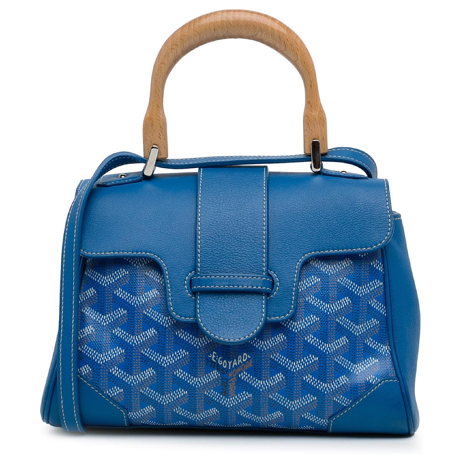 Goyard Blue Mini Goyardine Saigon Cloth Cloth ref.1208429 - Joli Closet