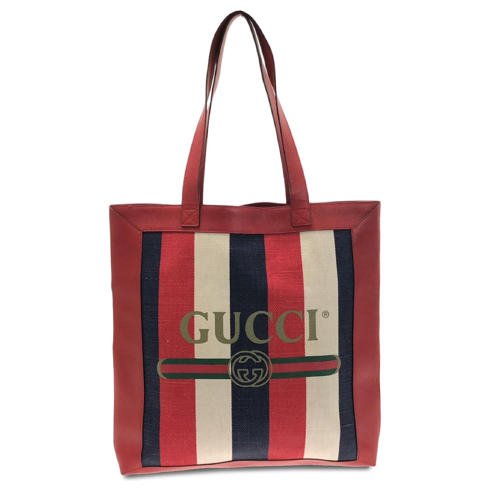 Gucci Red Sylvie Baiadera Tote Cloth Cloth ref.1208478 - Joli Closet