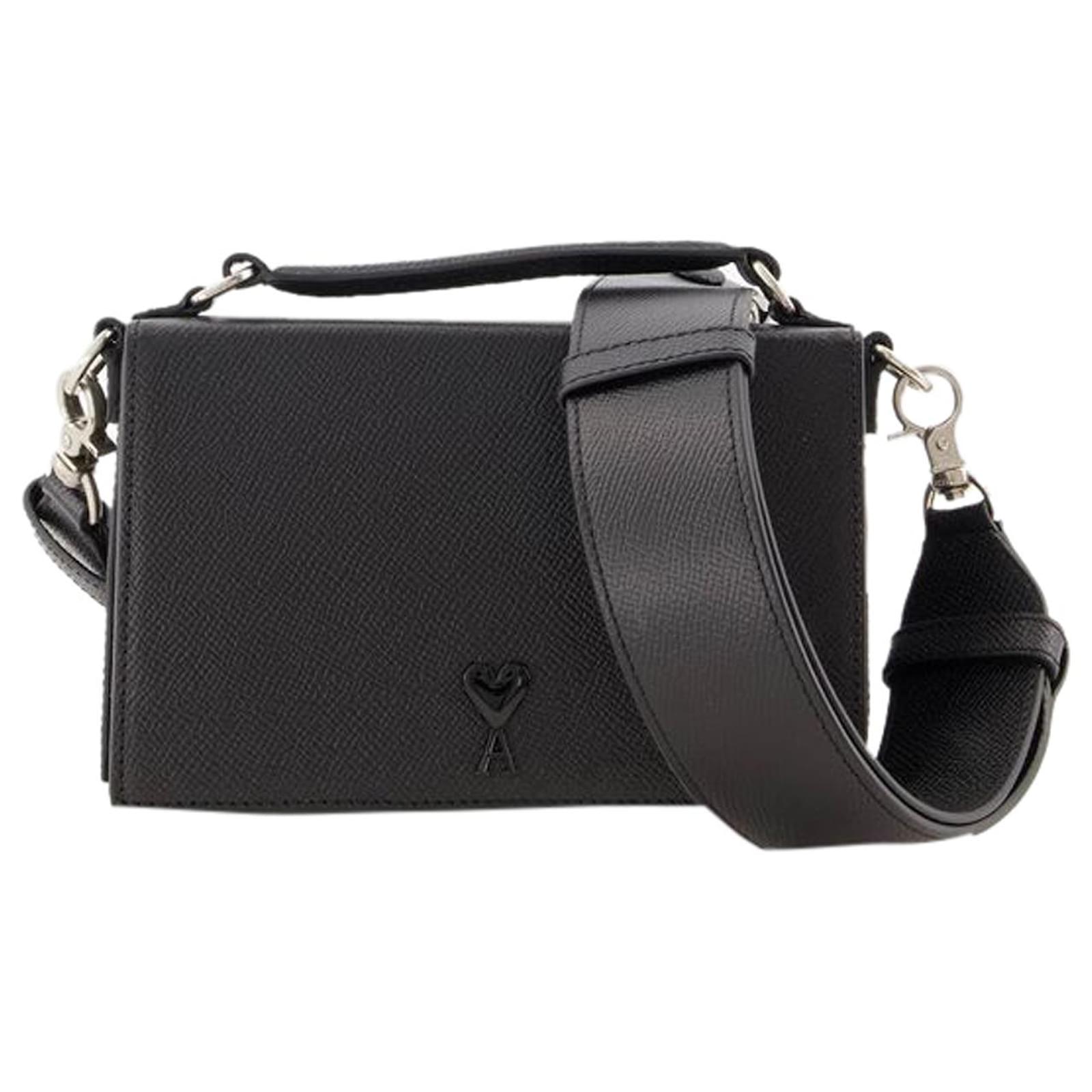 Adc Lunch Box Crossbody - AMI Paris - Leather - Black ref.1208674 ...