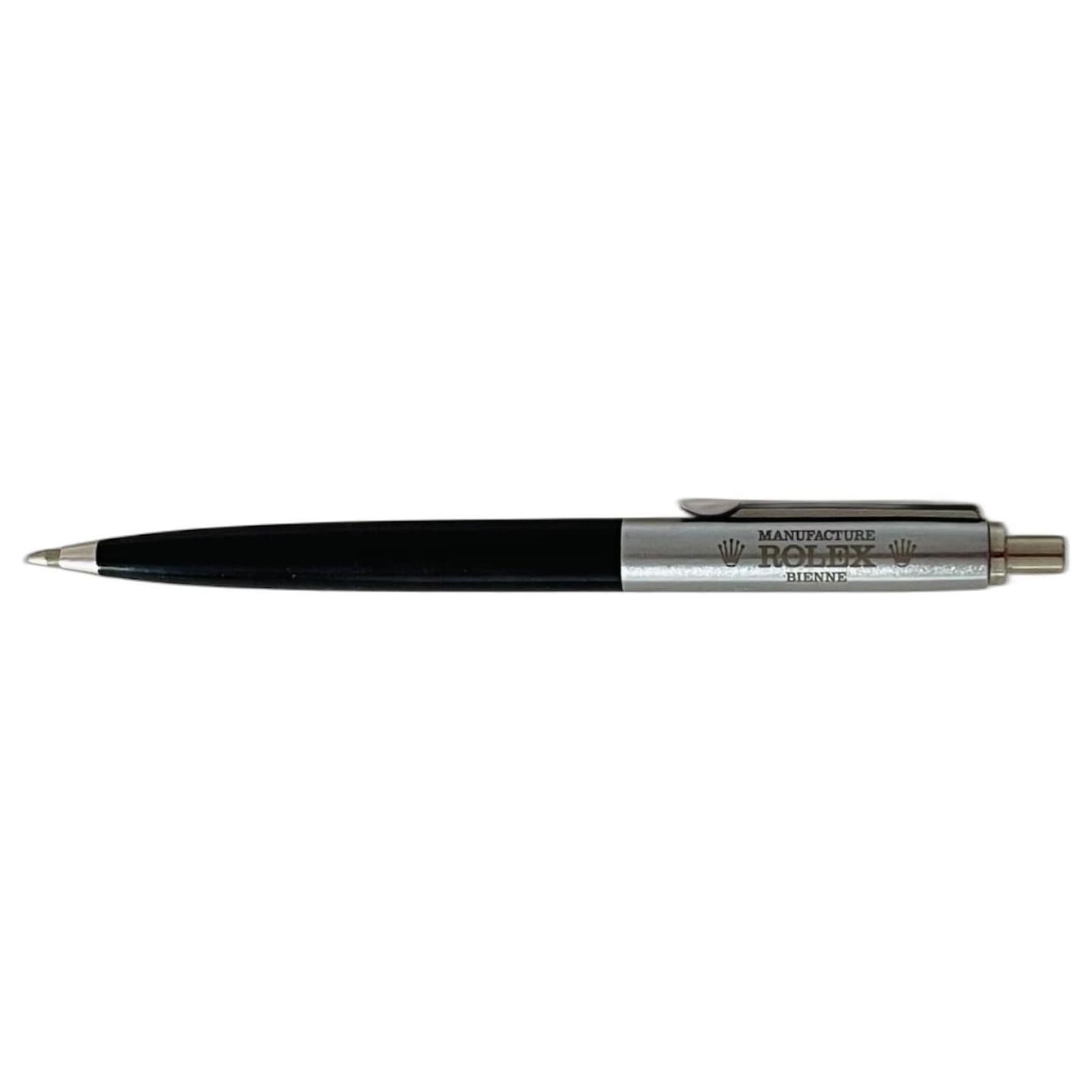 Rolex Vintage ballpoint pen (1980'ies) Black Silvery Steel ref.1208896 ...