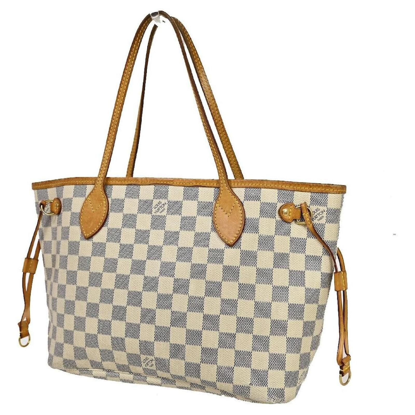 Louis Vuitton Neverfull PM White Cloth ref.1210137 - Joli Closet