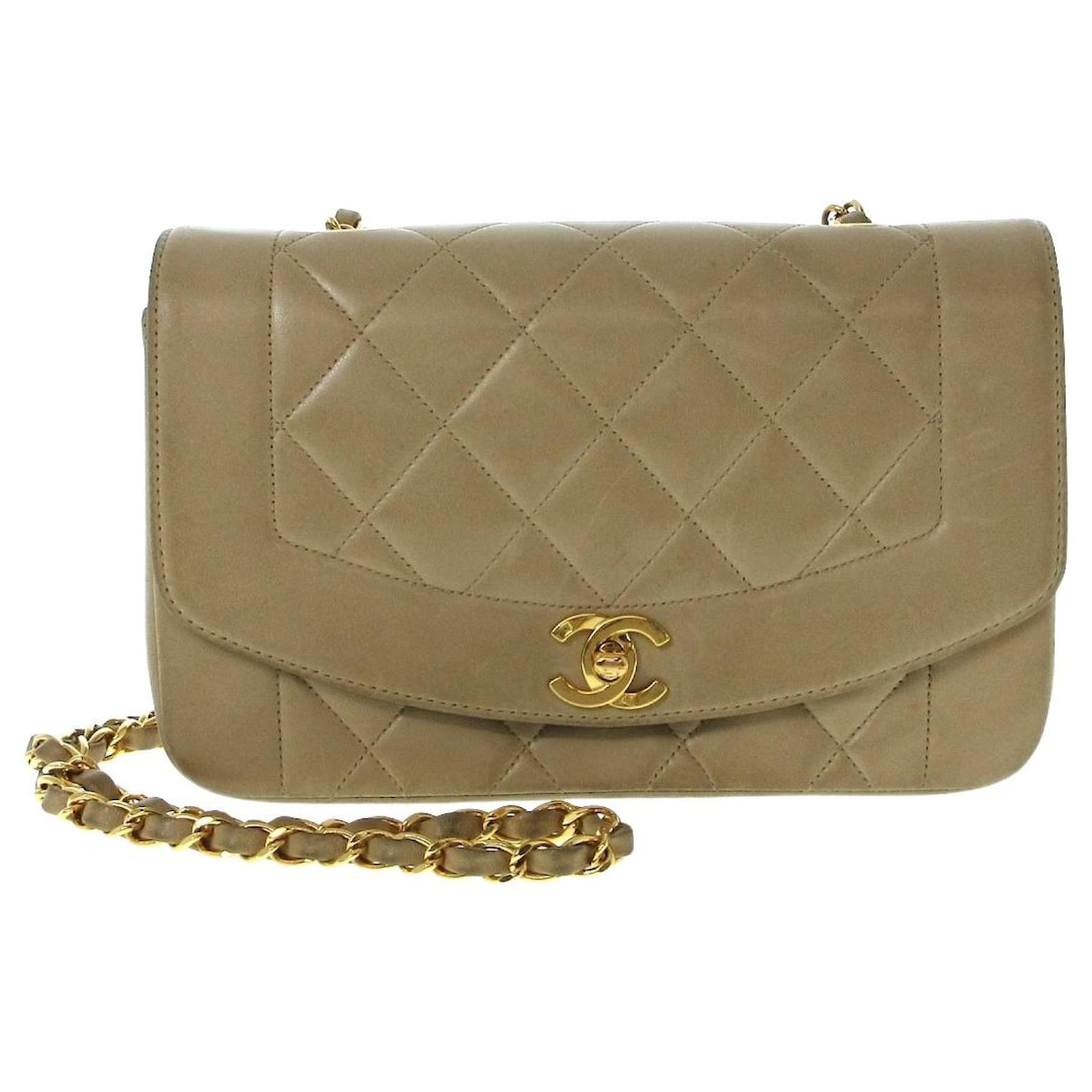 Chanel Diana Beige Leather ref.1210960 - Joli Closet