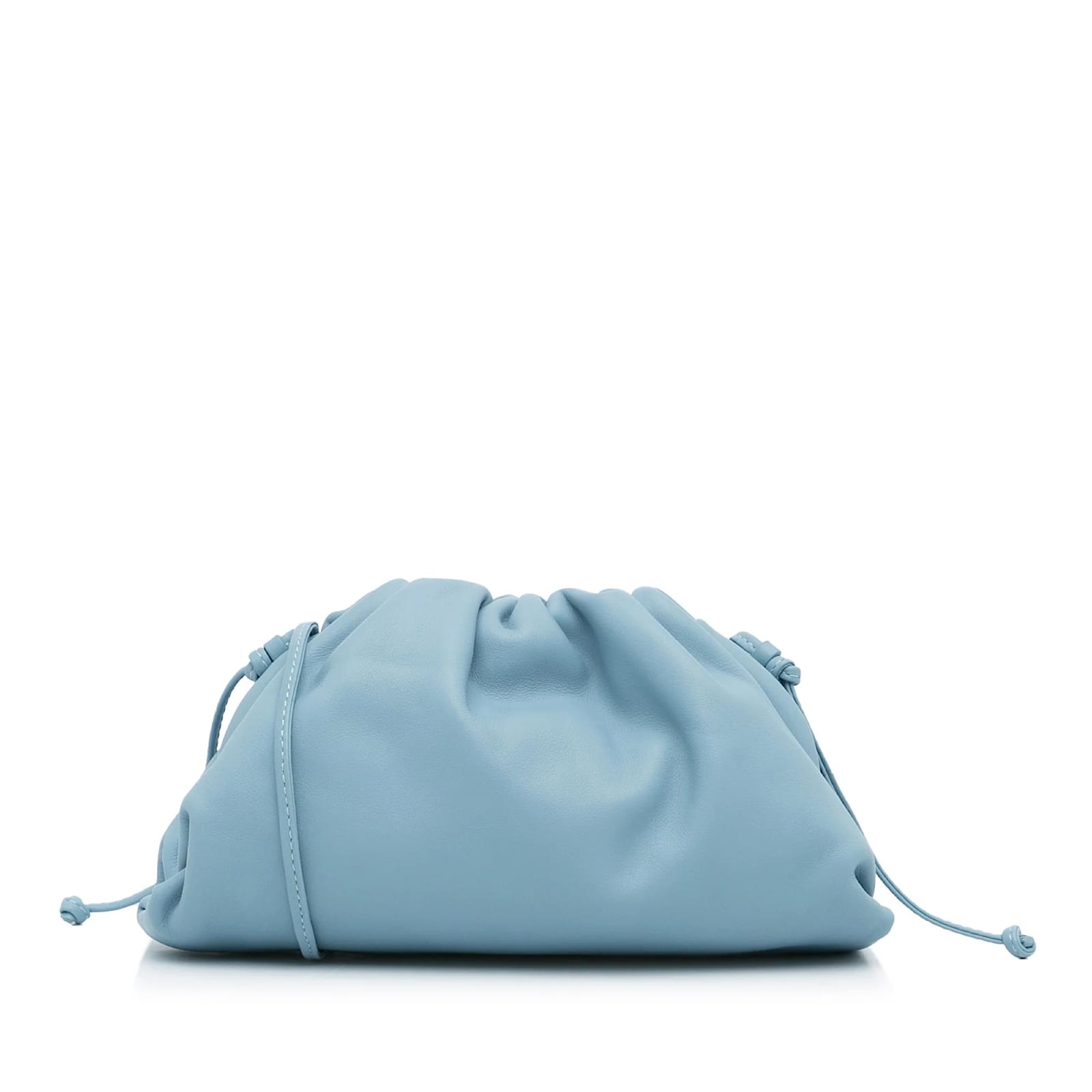 Blue Bottega Veneta The Mini Pouch Crossbody Bag Leather ref.1213547 ...