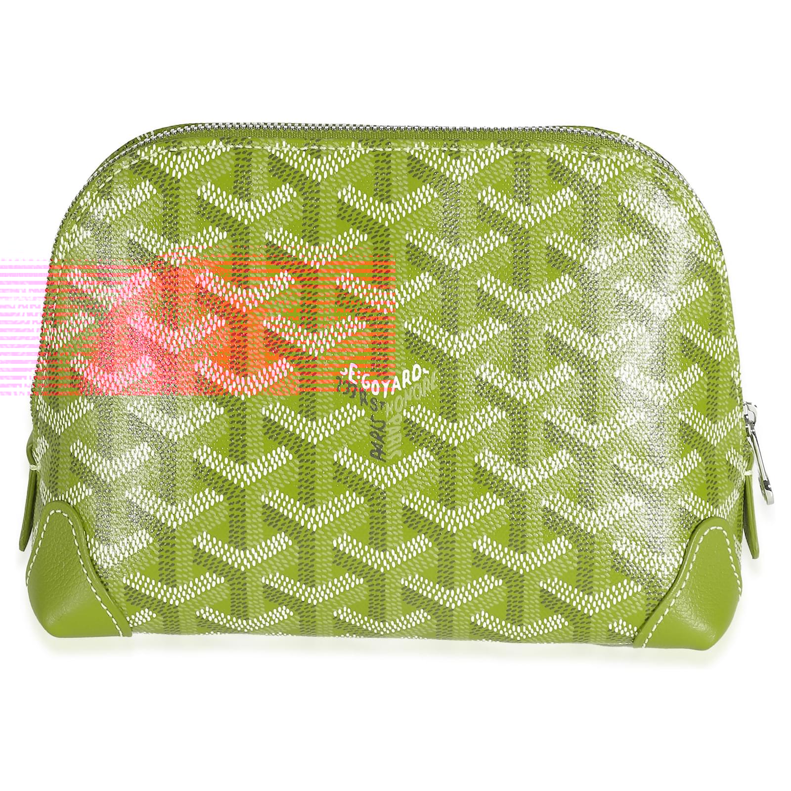 Goyard Orange Goyardine Canvas Vendome Cosmetic Pouch Cloth ref.1216466 ...