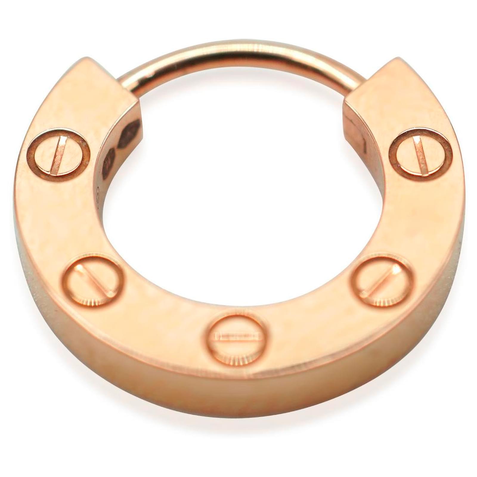 Cartier Love Single Earring in 18k Rose Gold Pink gold ref.1216740 ...