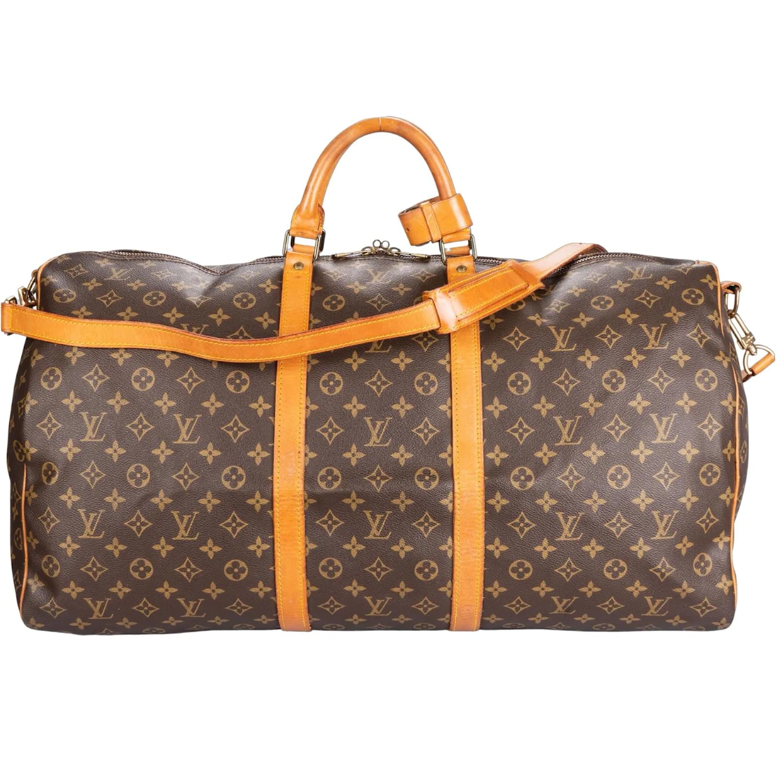 Louis Vuitton Canvas Monogram Keepall Bandouliere 60 Brown Cloth ref.1218534 - Joli Closet