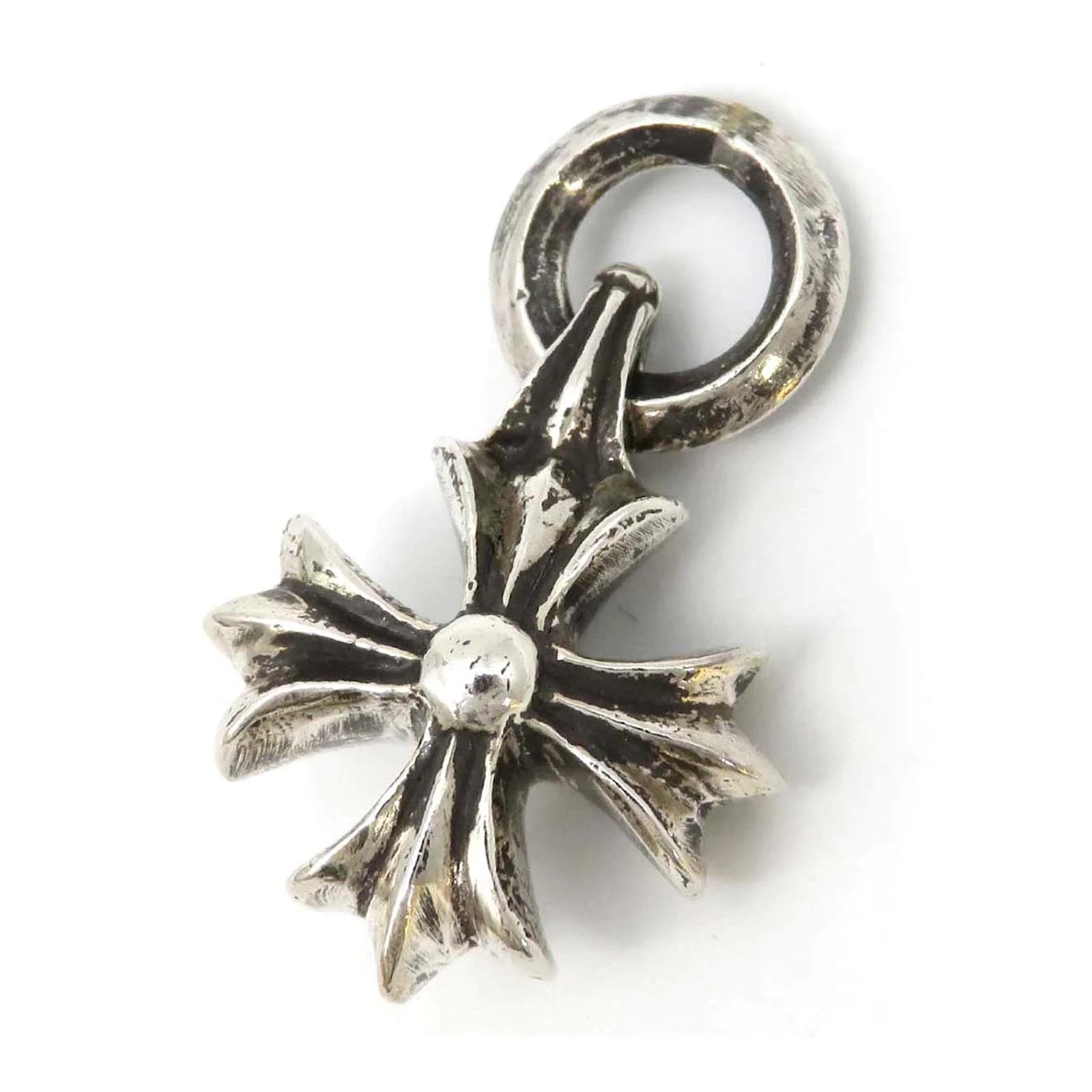 Chrome Hearts Maltese Cross Silver Pendant Silvery Metal ref.1222170 ...