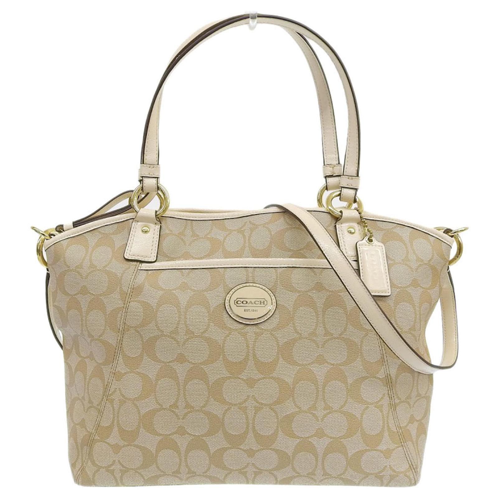 Coach Signature Beige Cloth ref.1223529 - Joli Closet