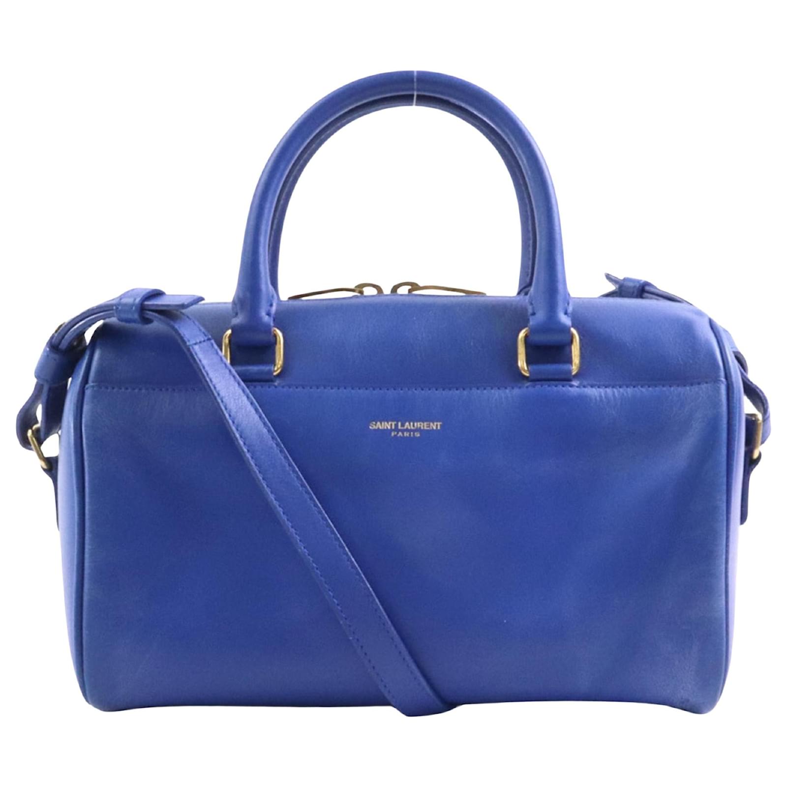 Saint Laurent Baby Duffle Blue Leather ref.1224994 - Joli Closet