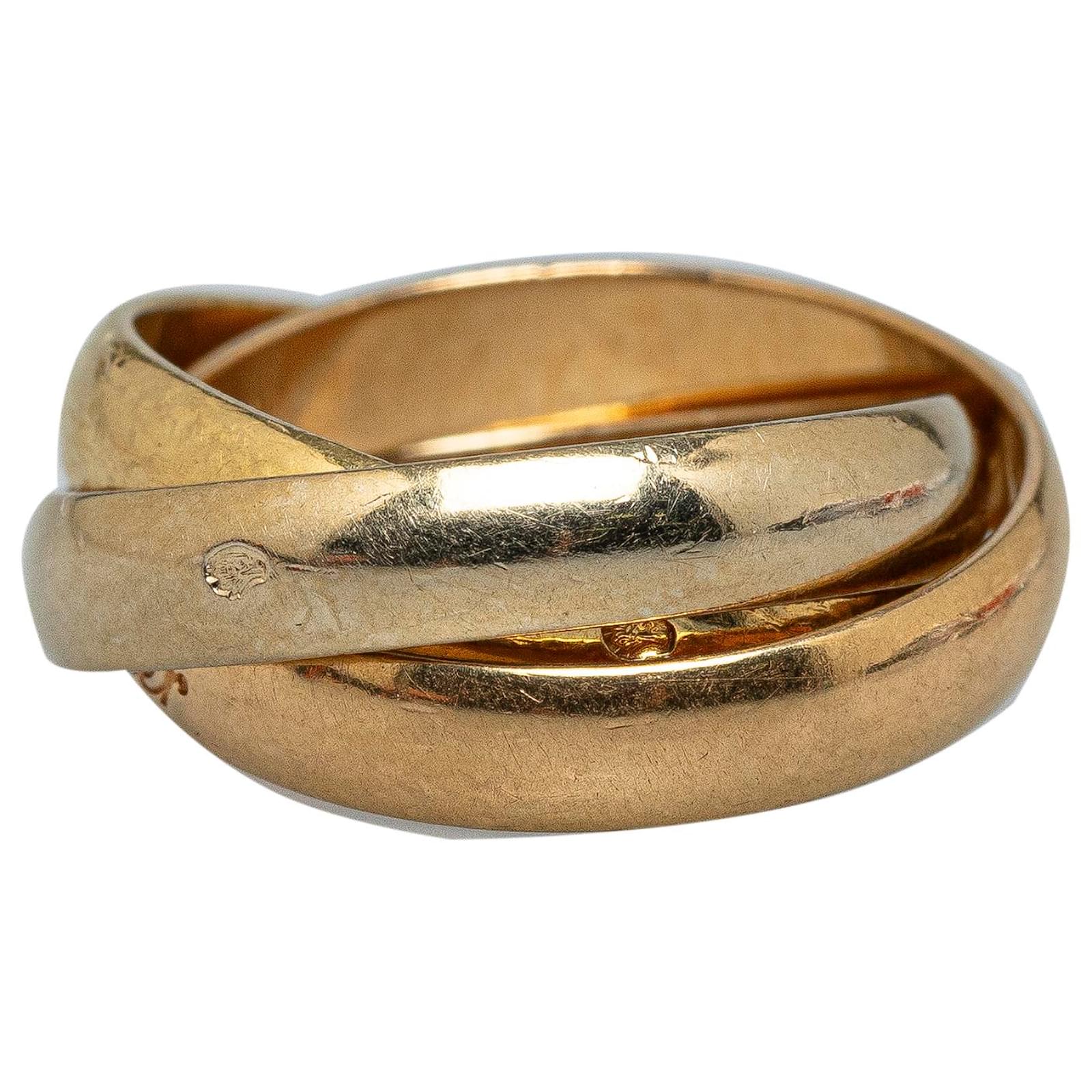 Cartier Gold Les Must de Cartier Classic Trinity Ring Golden Metal ...