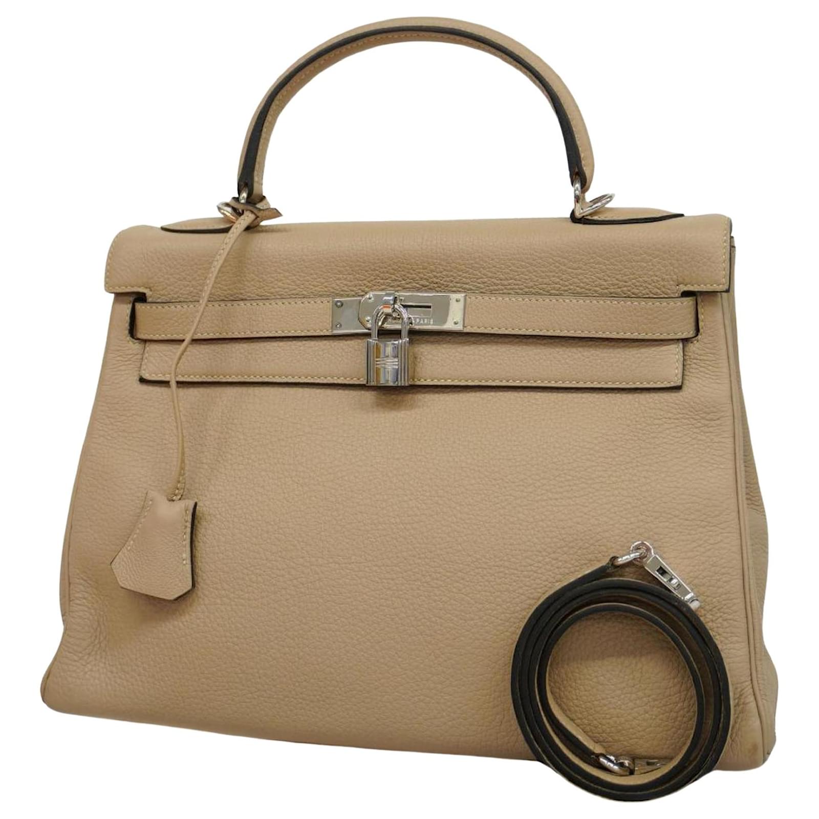 Hermès Kelly 32 Beige Leather ref.1231630 - Joli Closet