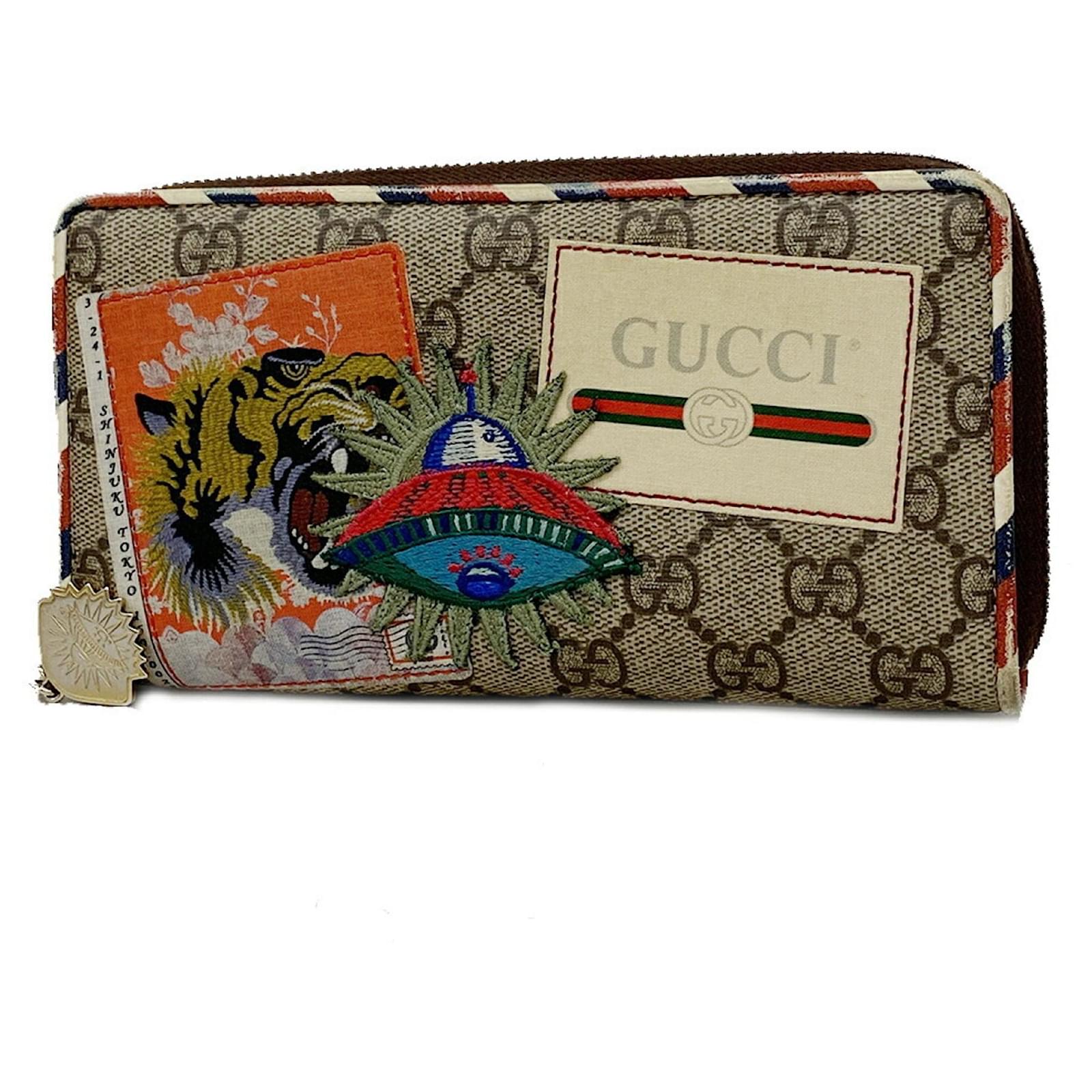 Gucci Zip around Brown Cloth ref.1232271 - Joli Closet