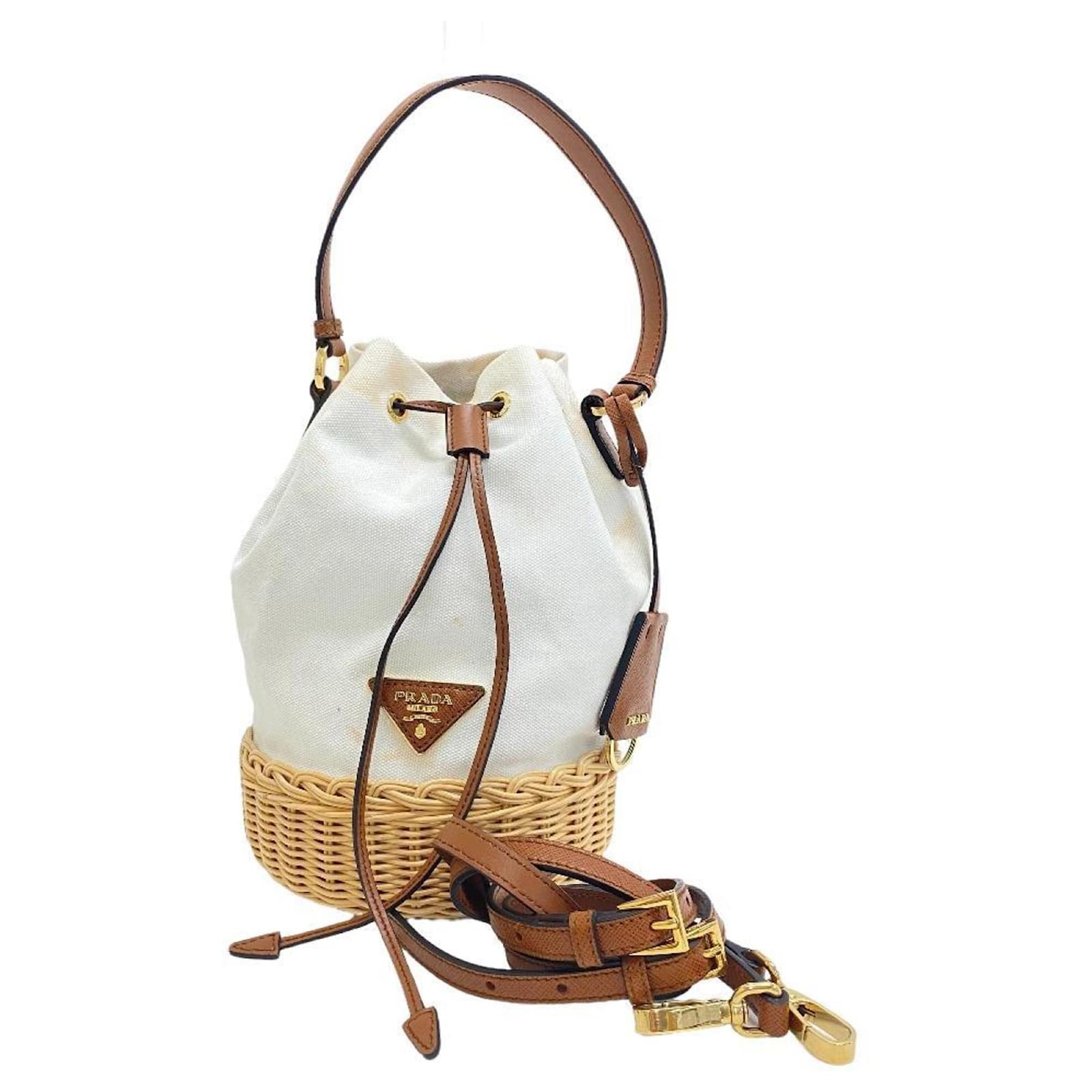 Prada Bucket bag White Cloth ref.1234171 - Joli Closet