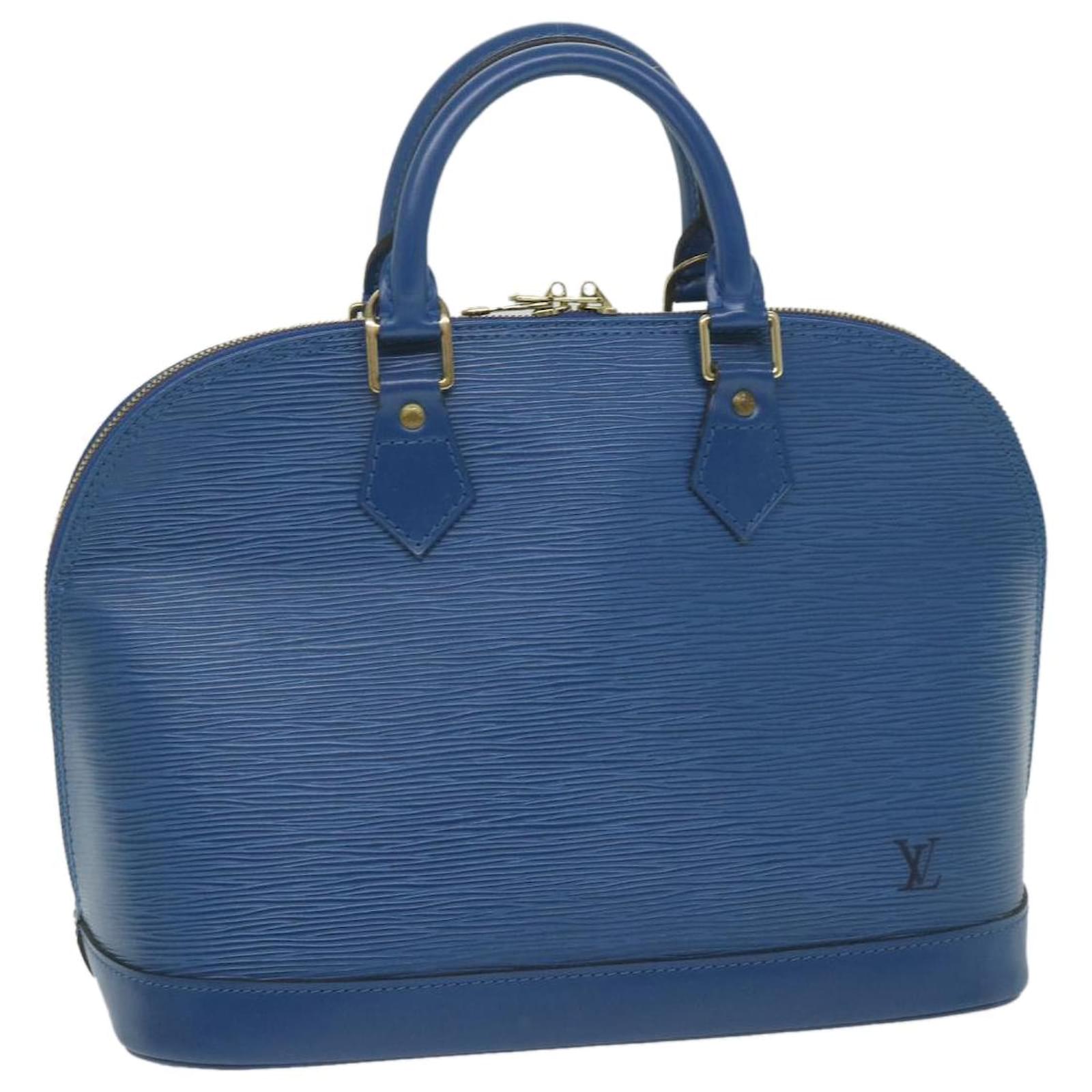 Louis Vuitton Alma Blue Leather ref.1235208 - Joli Closet