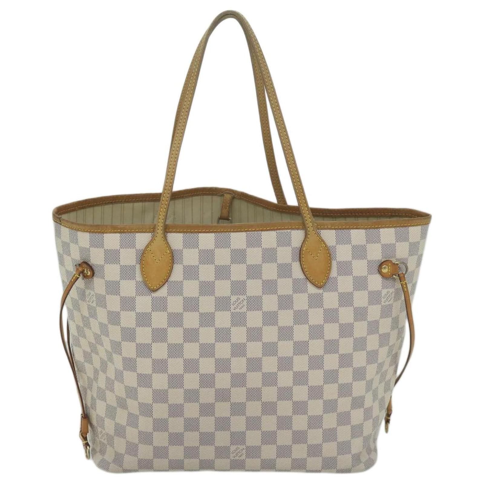 Louis Vuitton Neverfull MM White Cloth ref.1236929 - Joli Closet