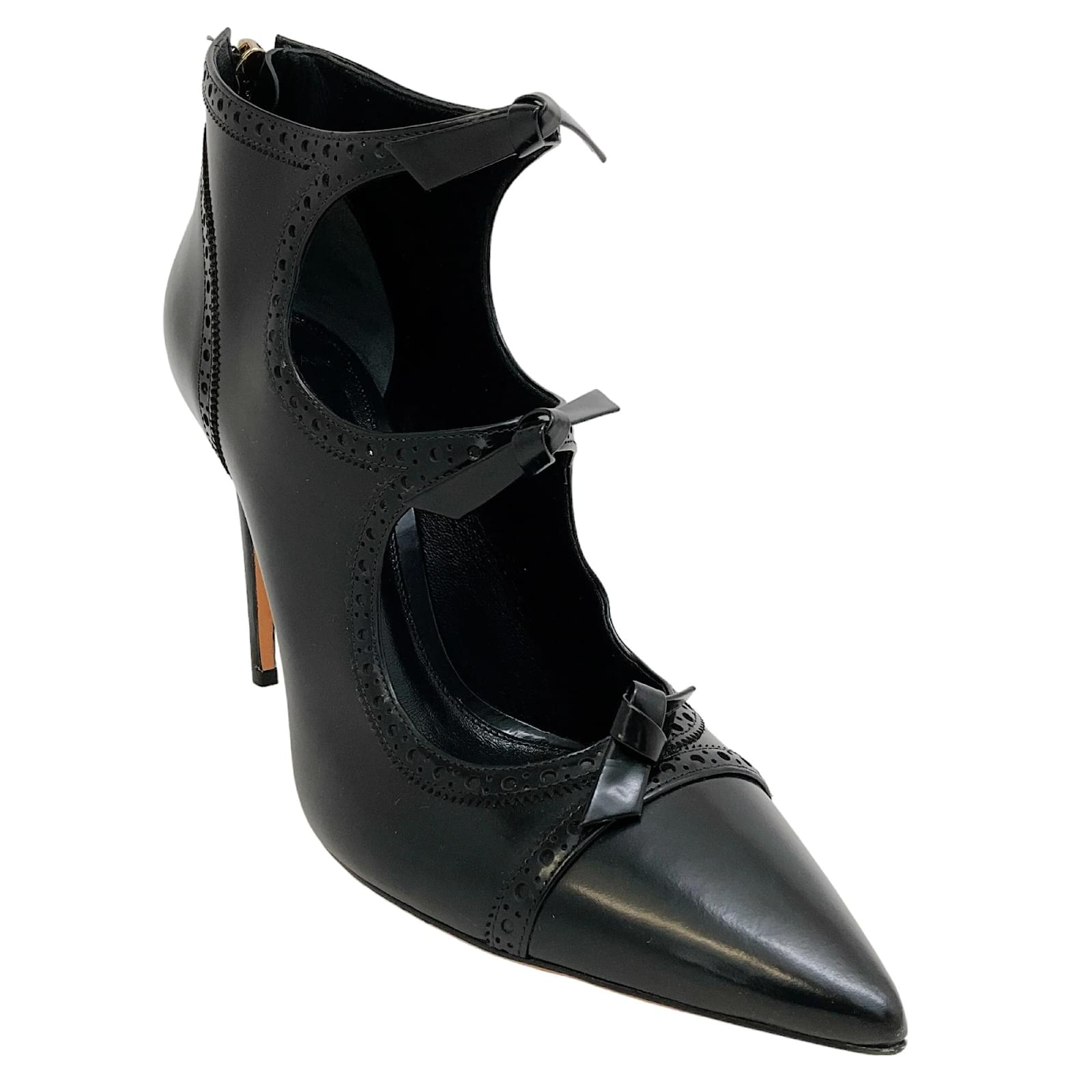 Alexandre Birman Black Leather Louise Oxford Pumps ref.1240237 - Joli ...