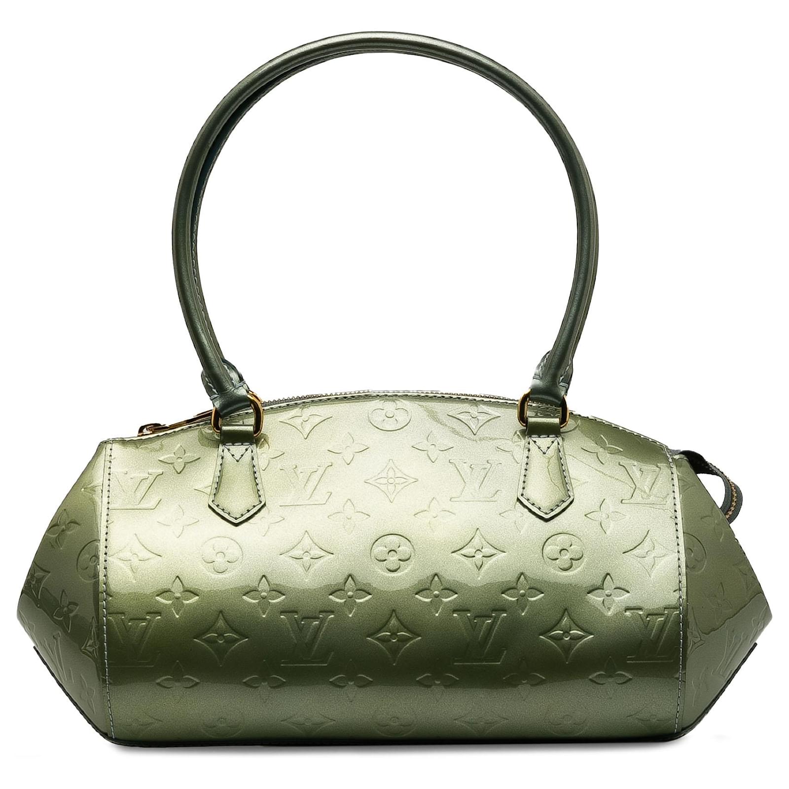 Louis Vuitton Green Monogram Vernis Sherwood PM Leather Patent leather ...