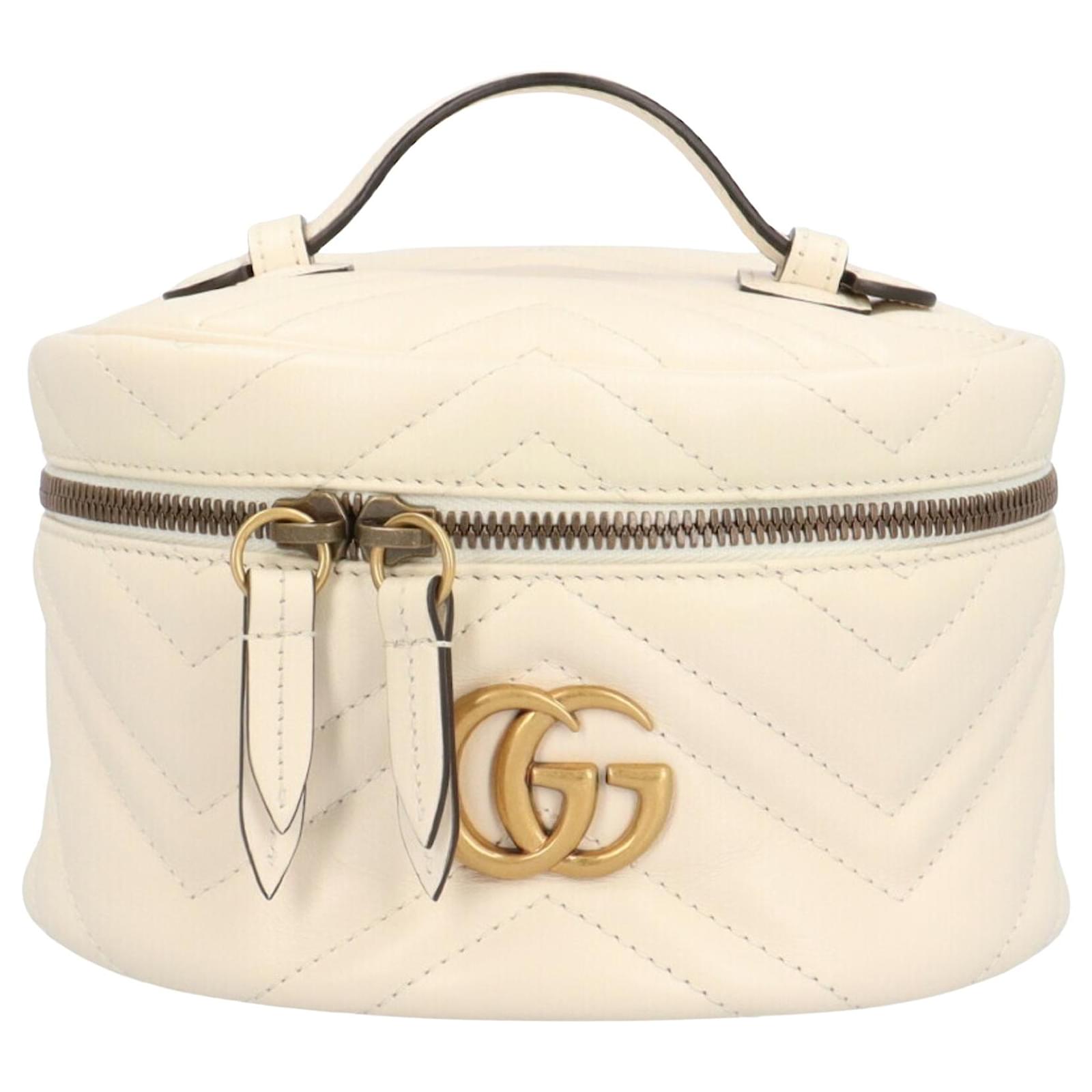 Marmont Gucci Vanity White Leather ref.1241201 - Joli Closet