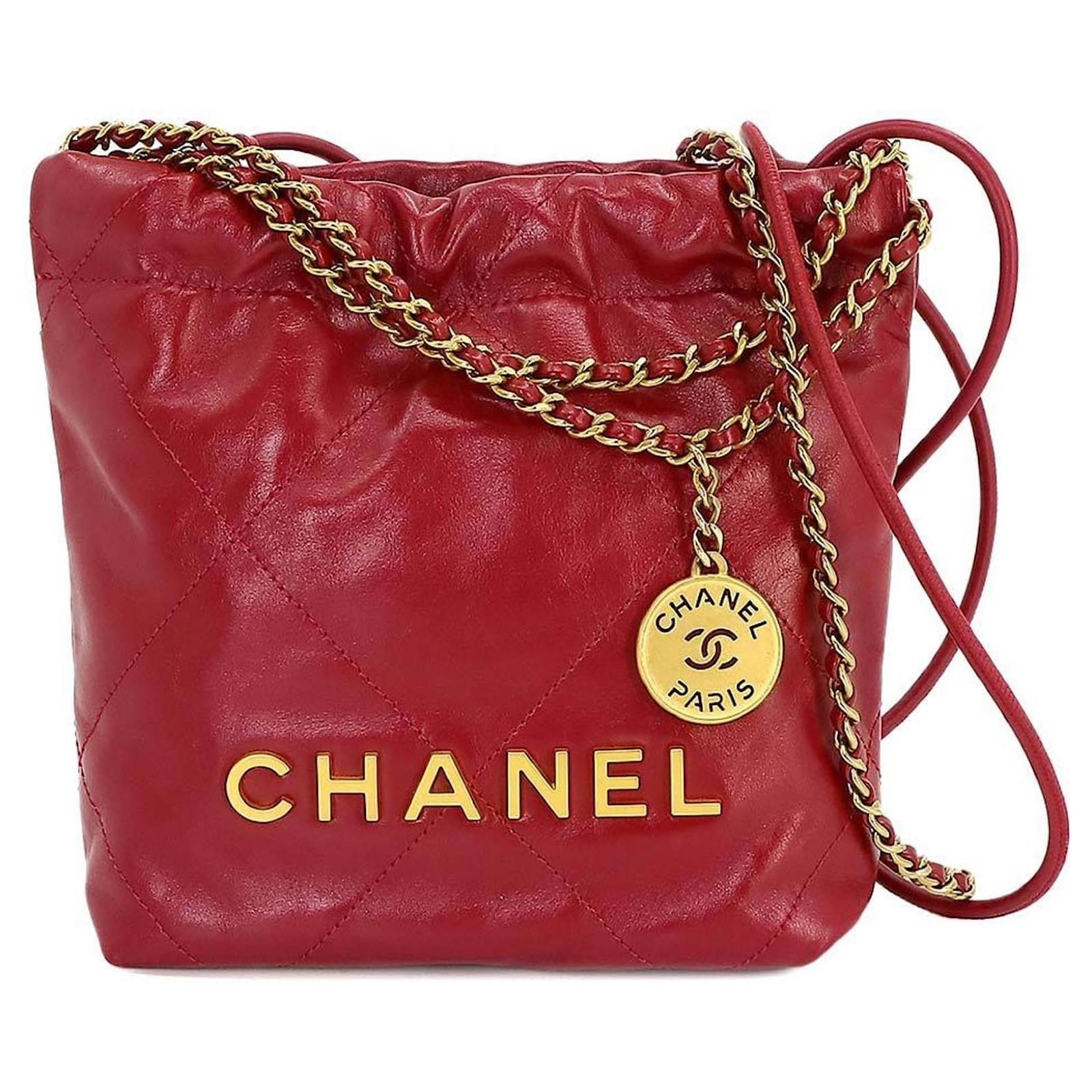 Chanel Chanel 22 Red Leather ref.1244940 - Joli Closet
