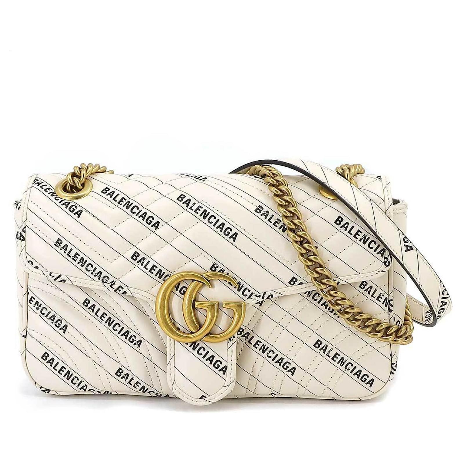 Gucci GG Marmont White Leather ref.1245204 - Joli Closet