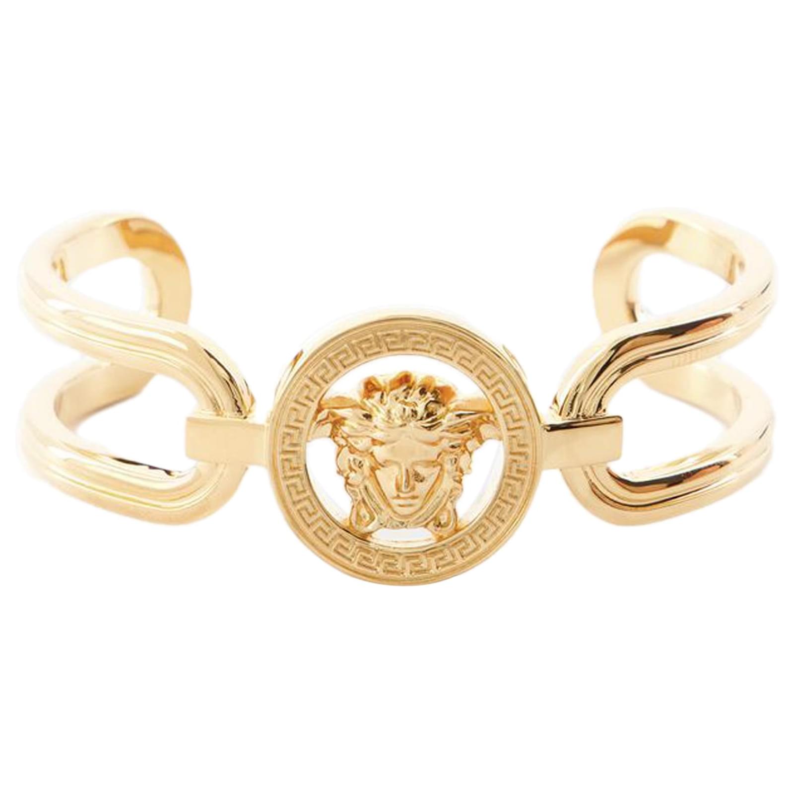 Bracelet - Versace - Metal - Gold Golden Metallic ref.1249596 - Joli Closet