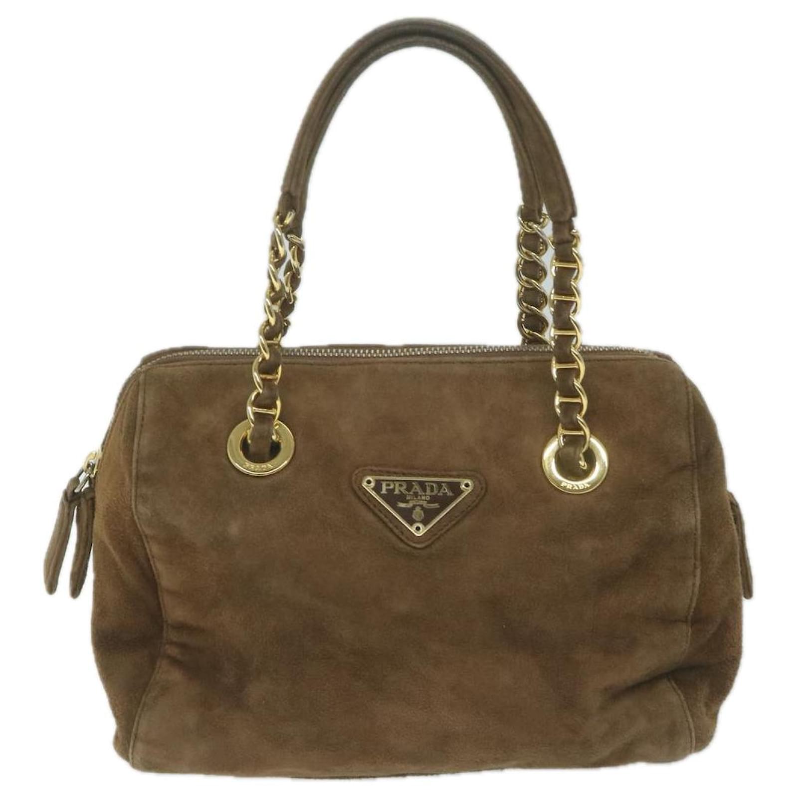 Prada Brown Suede ref.1250837 - Joli Closet