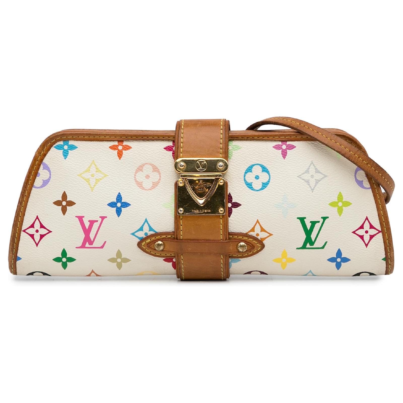 Louis Vuitton White Monogram Multicolore Shirley Cloth ref.1251728 ...