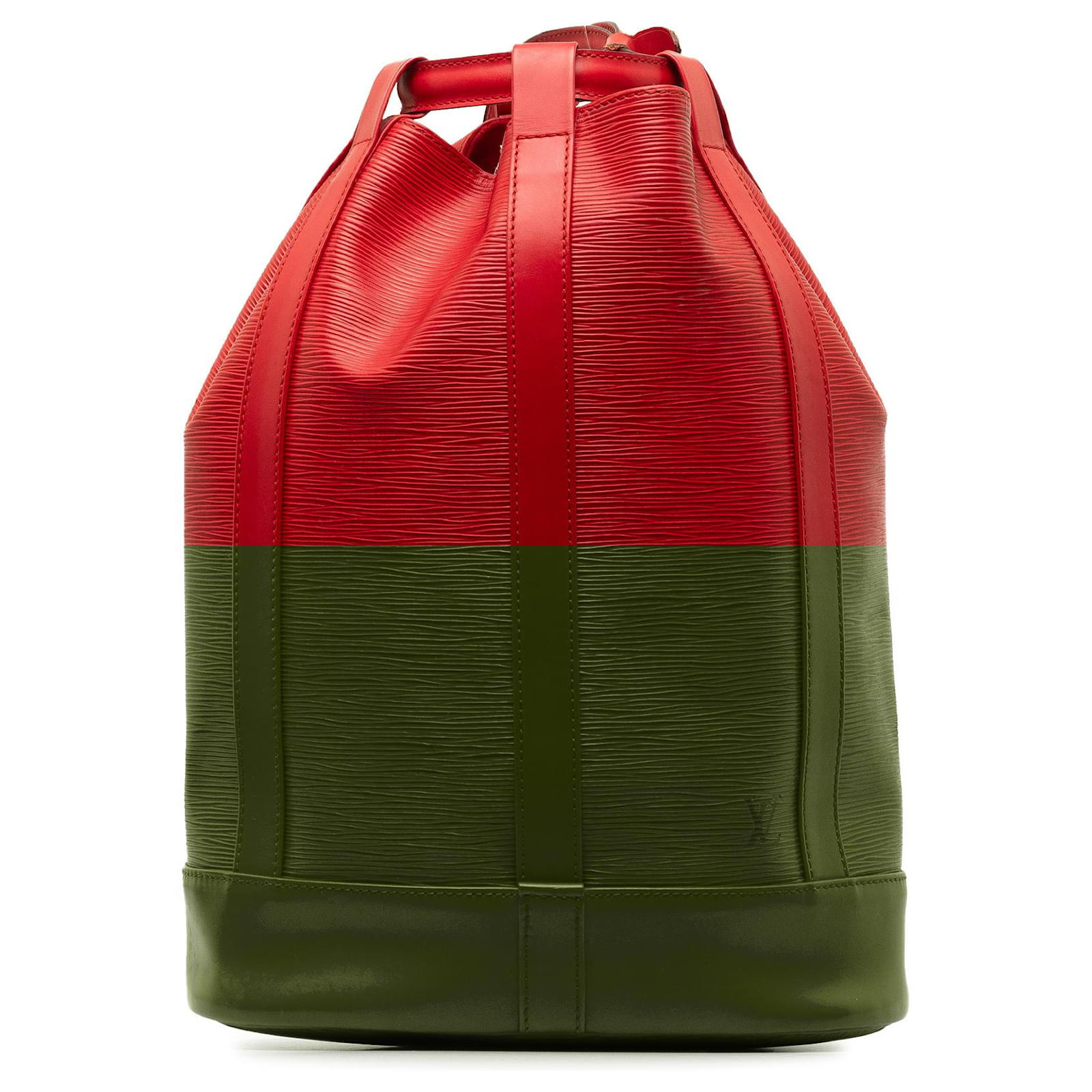 Louis Vuitton Red Epi Randonnee GM Leather ref.1252754 - Joli Closet