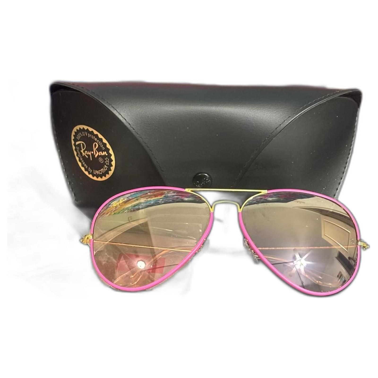 Ray-Ban Sunglasses Pink Metal ref.1256381 - Joli Closet