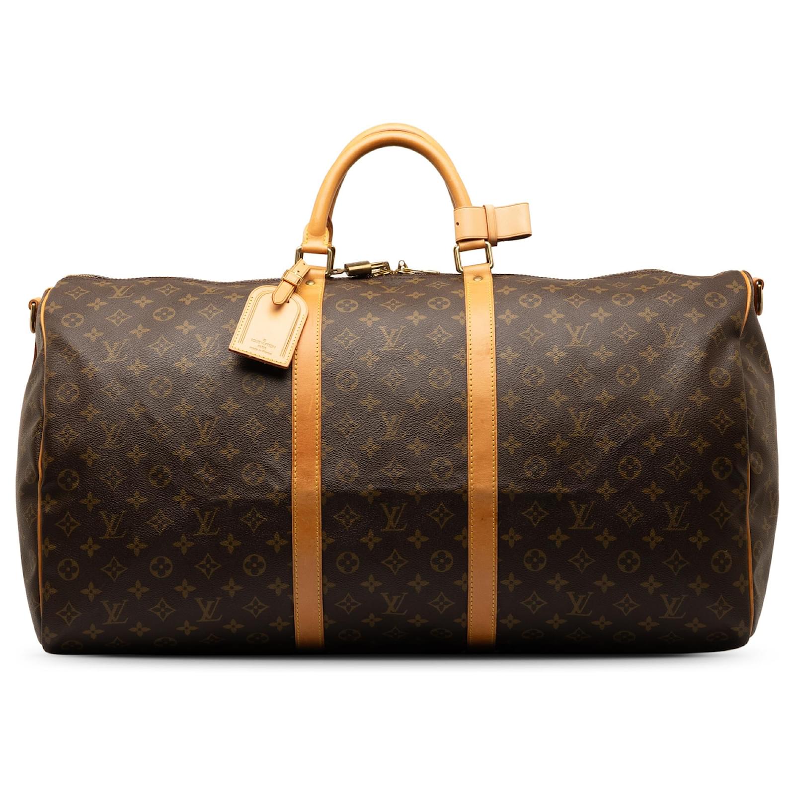 Louis Vuitton Brown Monogram Keepall Bandouliere 60 Cloth ref.1256708 - Joli Closet