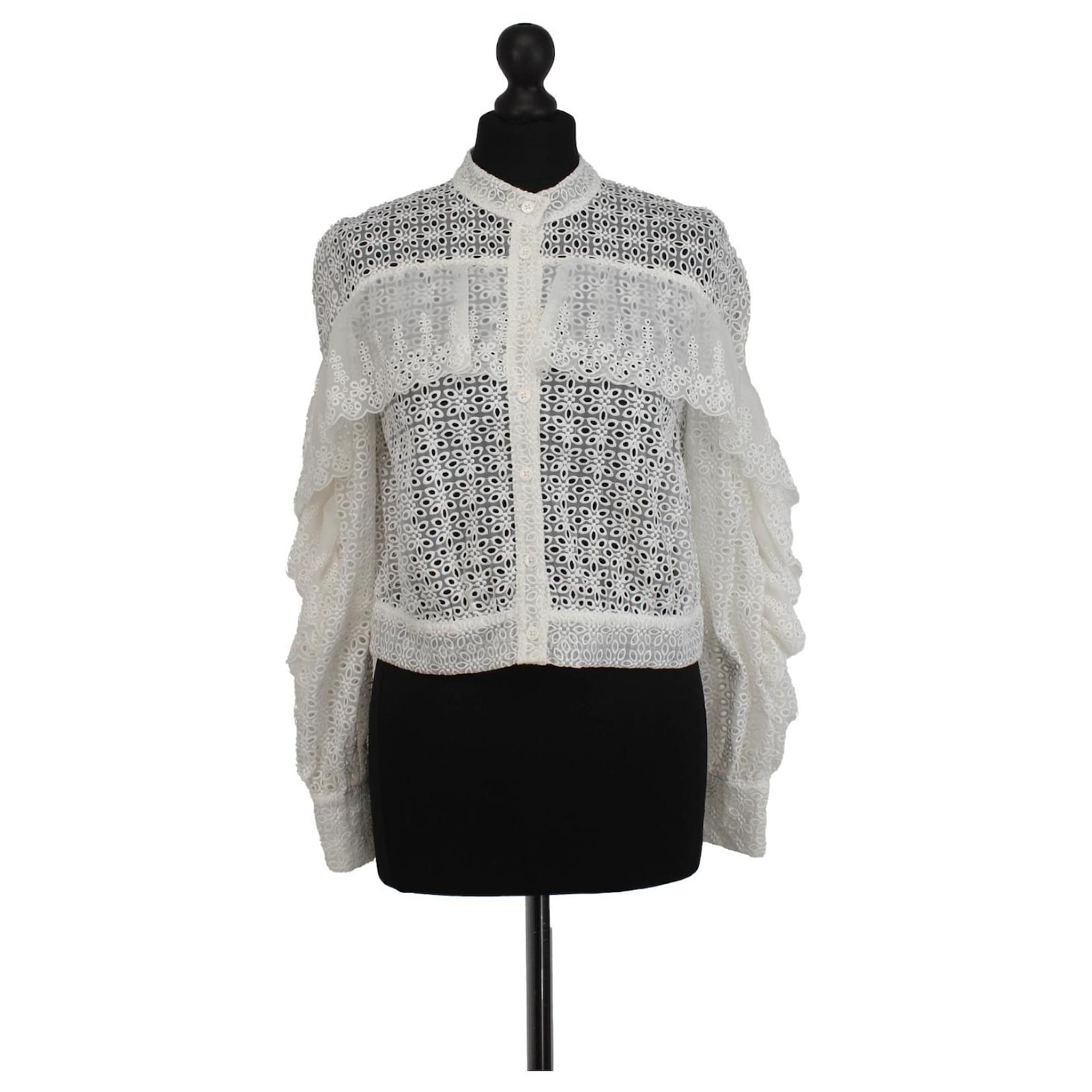 Self portrait Tops White Cotton ref.1256961 - Joli Closet