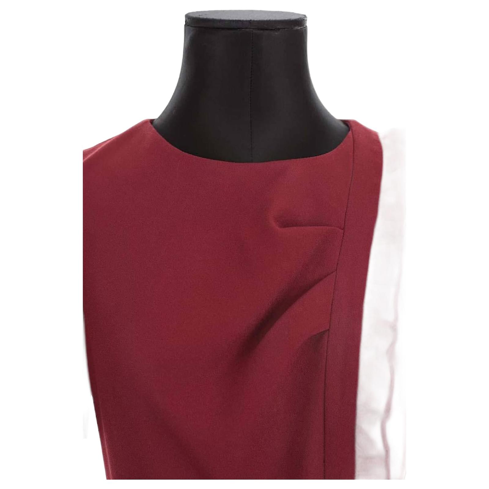 Tara Jarmon Red dress Polyester ref.1260561 - Joli Closet