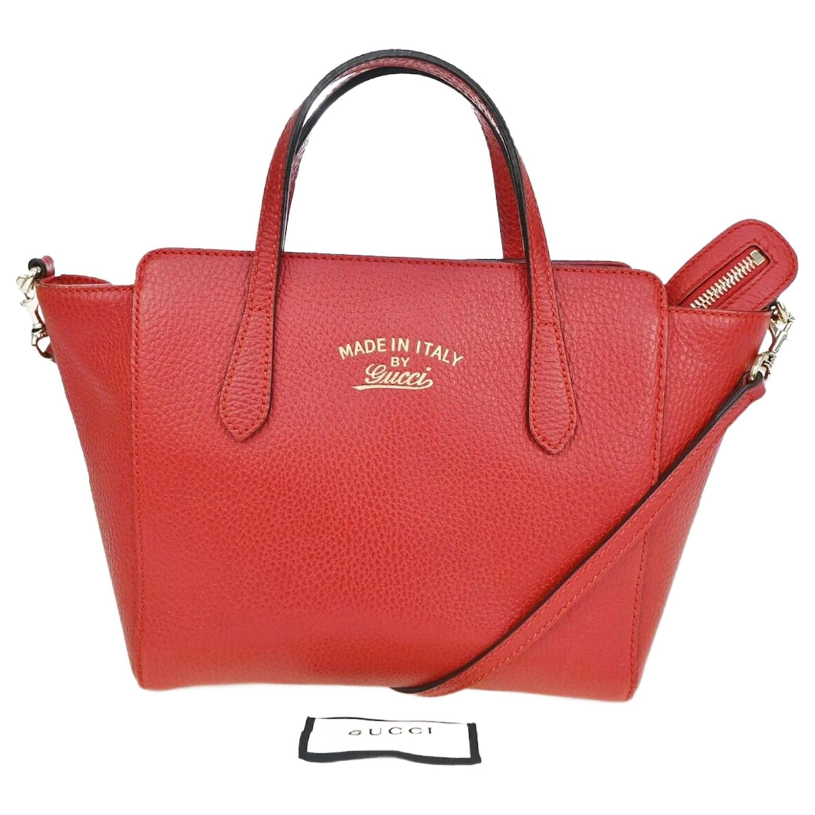 Gucci Swing Red Leather ref.1261135 - Joli Closet