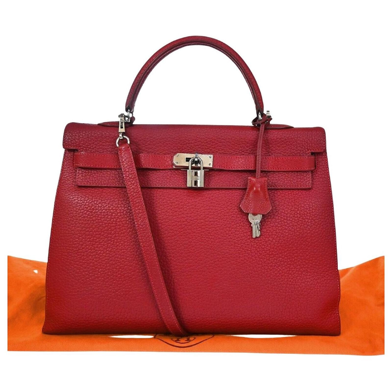 Hermès hermes kelly 35 Red Leather ref.1261720 - Joli Closet