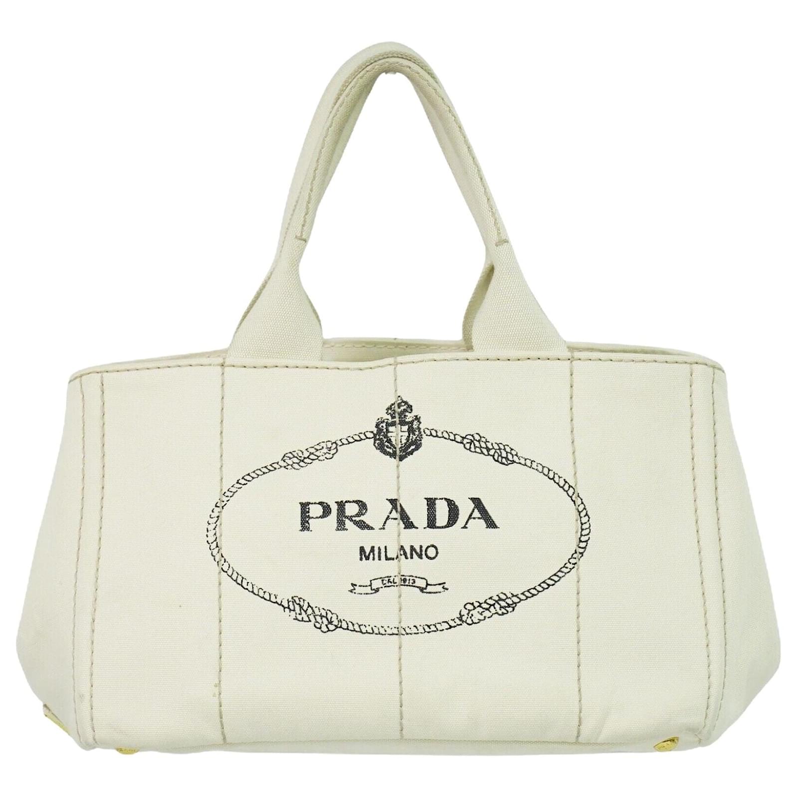 Prada Canapa Cream Cloth ref.1262153 - Joli Closet