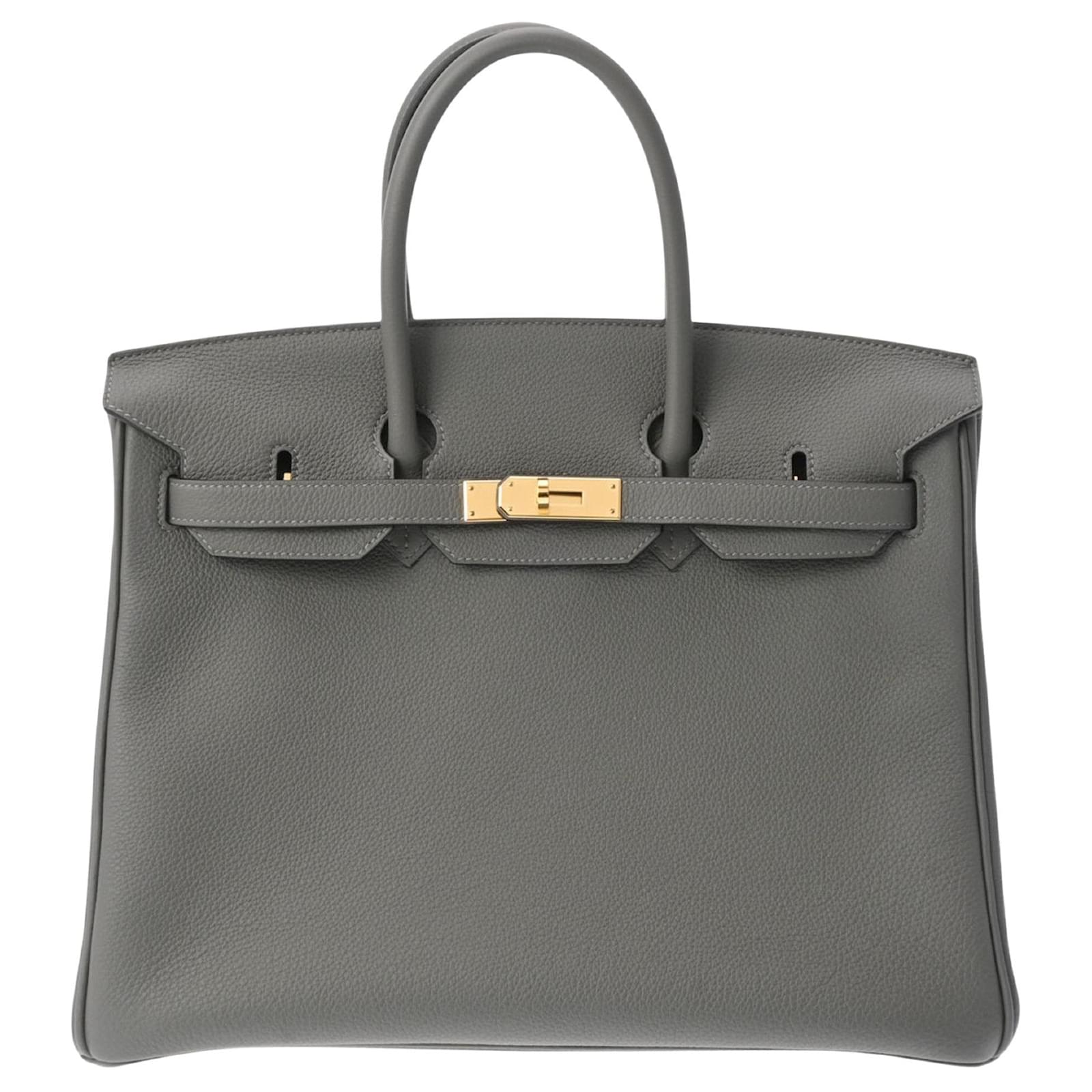 Hermès HERMES BIRKIN 35 Grey Leather ref.1268063 - Joli Closet
