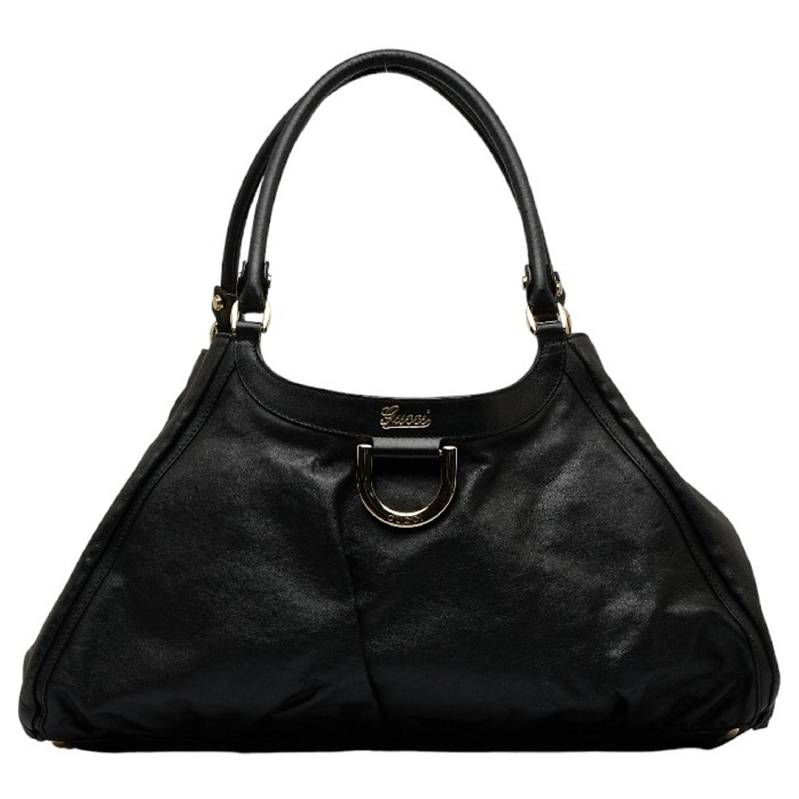 Gucci D-ring Black Leather ref.1270976 - Joli Closet