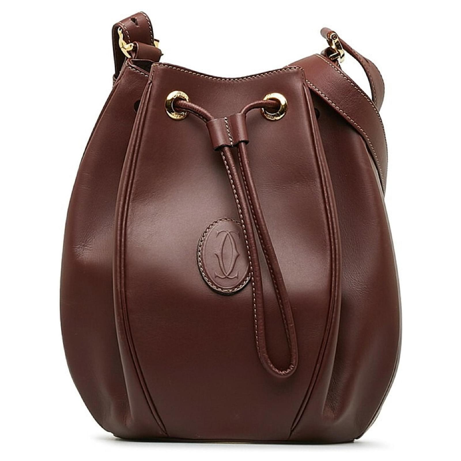 Cartier Must Line Dark red Leather ref.1271966 - Joli Closet