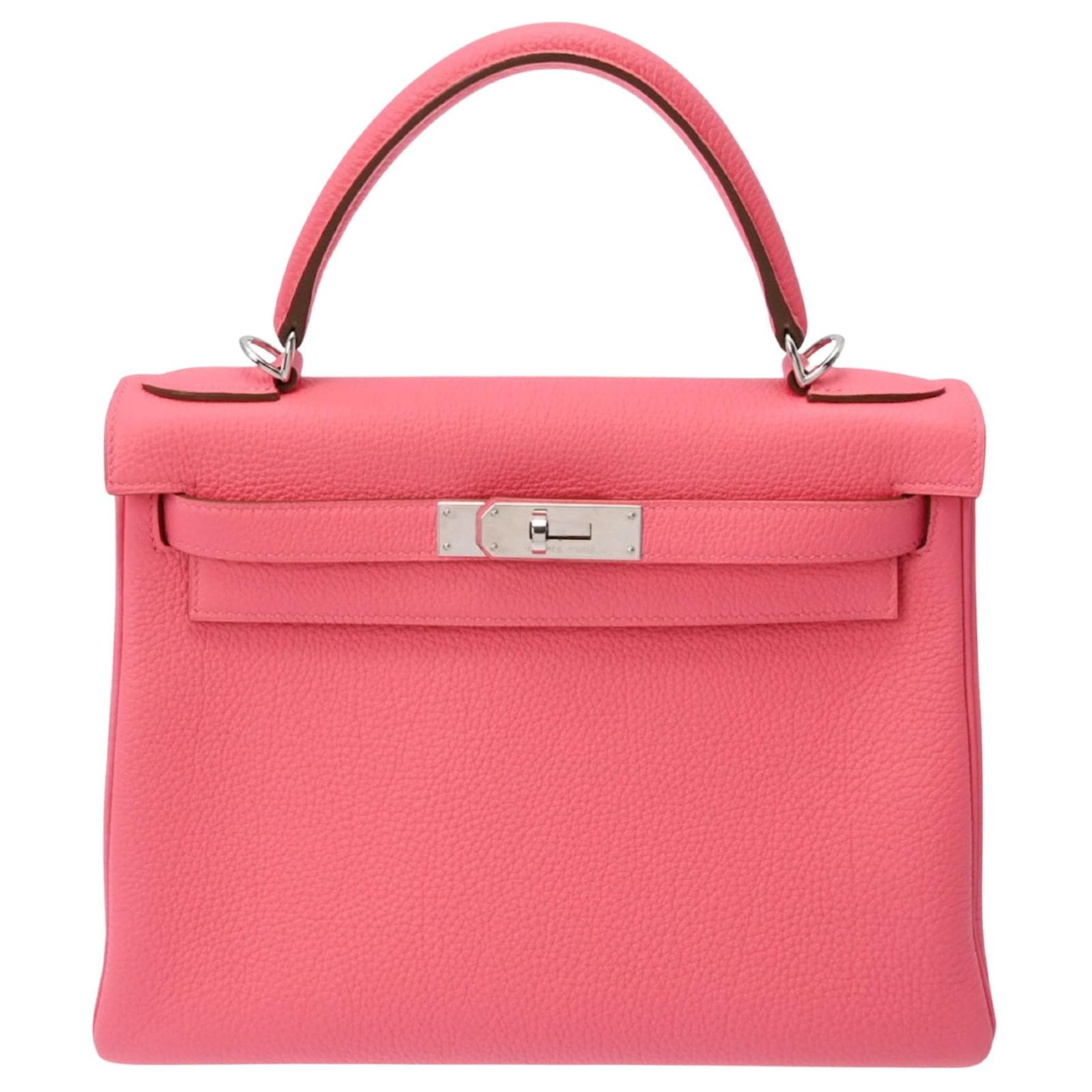 Hermès Kelly 28 Pink Leather ref.1275415 - Joli Closet